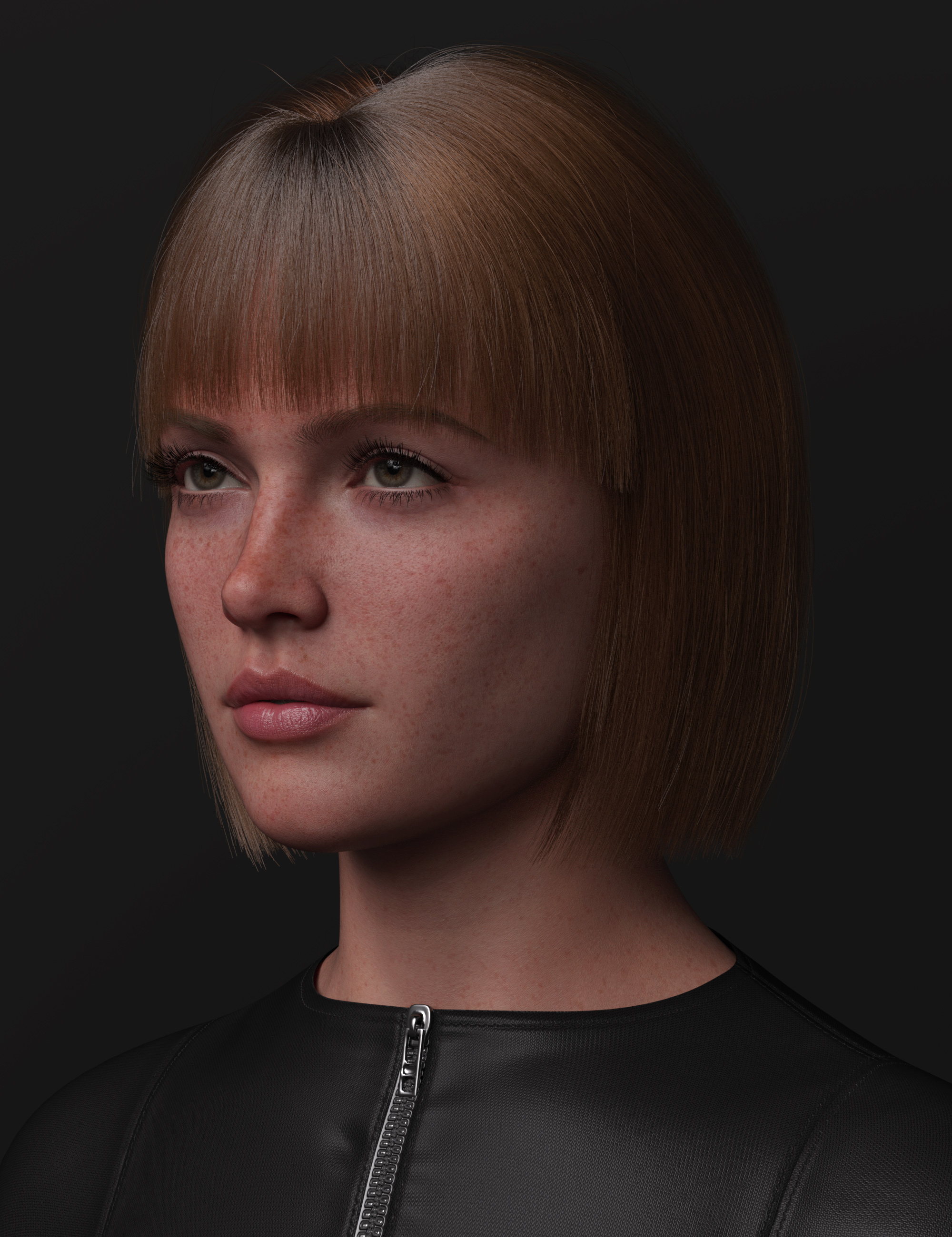 dForce Strand-Based Classic Bob 2 Hair for Genesis 9 and 8 Female | Daz 3D