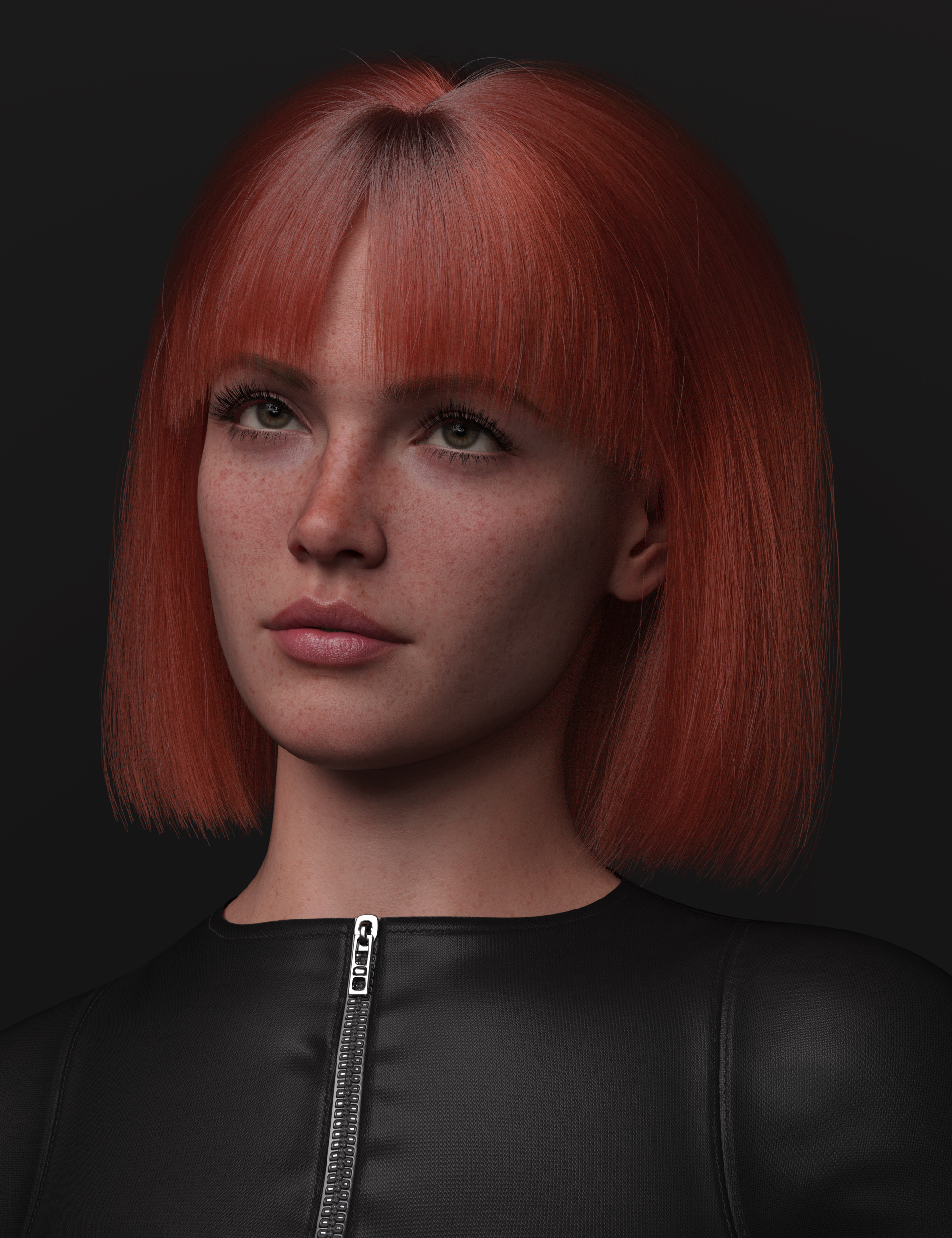 dForce Strand-Based Classic Bob 2 Hair for Genesis 9 and 8 Female | Daz 3D
