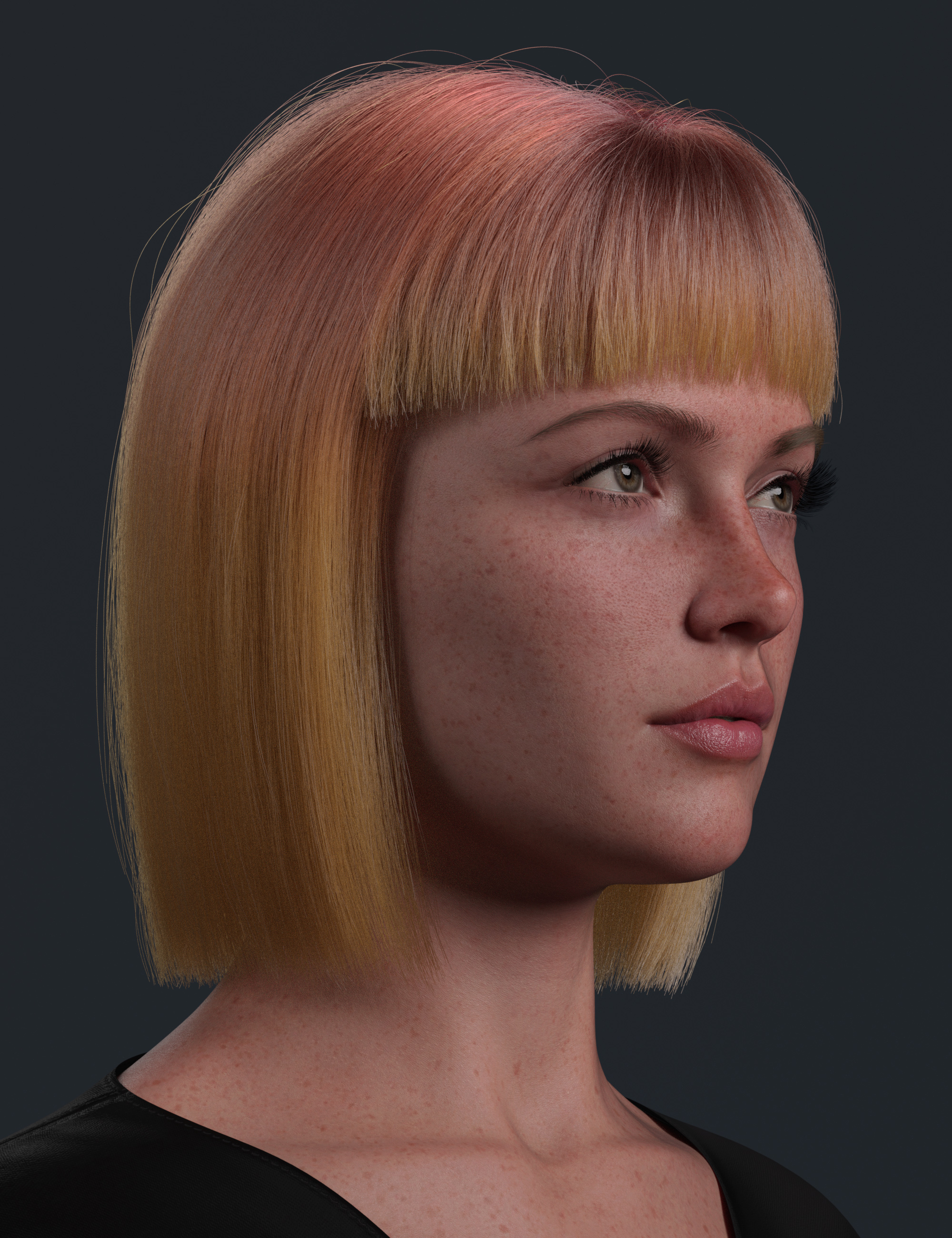 dForce Strand-Based Classic Bob 2 Hair Color Expansion | Daz 3D