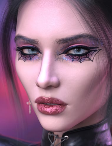 Gothic Makeup Geoshells and Merchant Resource for Genesis 9 | Daz 3D