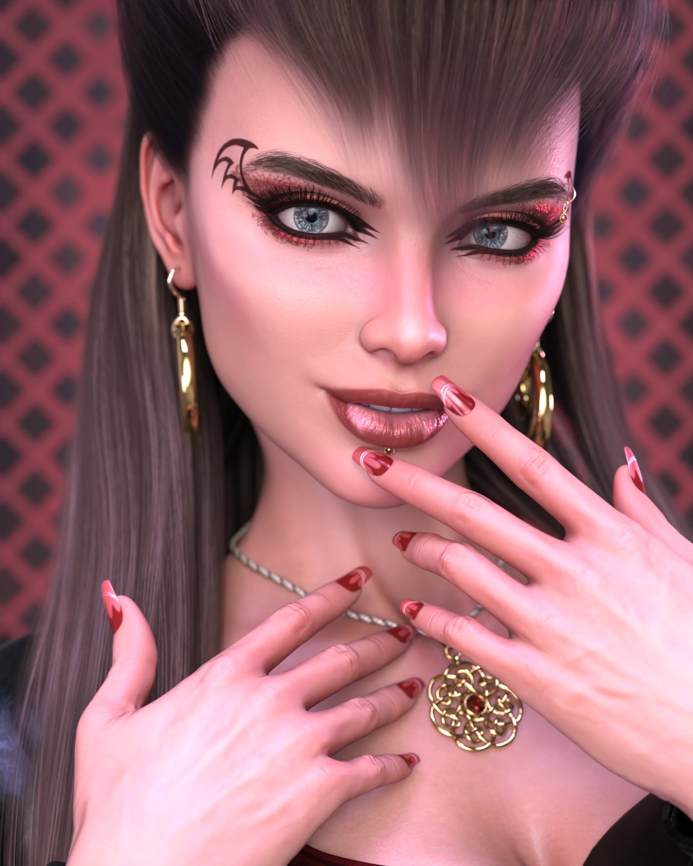 Gothic Makeup Geoshells and Merchant Resource for Genesis 9 | Daz 3D