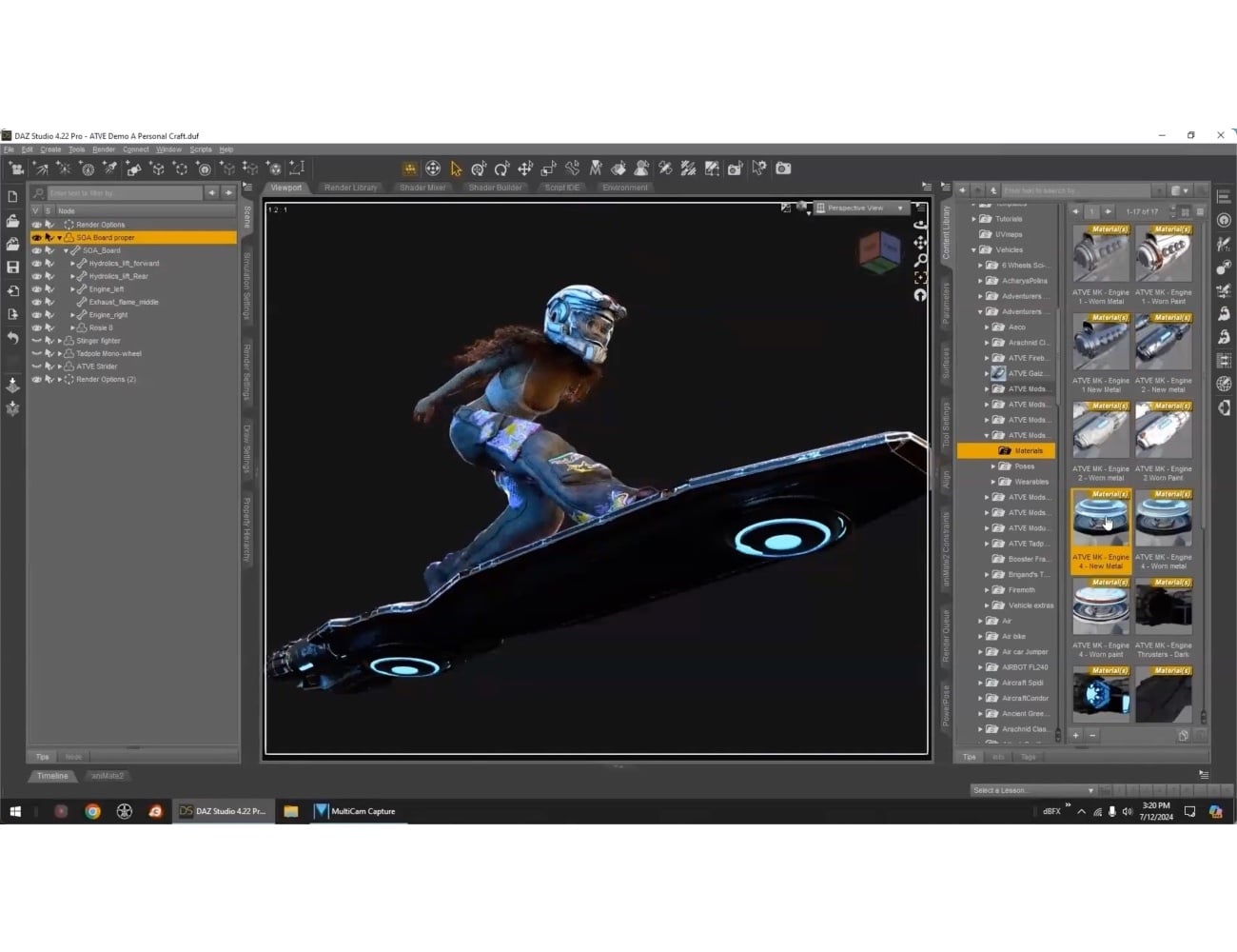 The Creative Cart: Animation and Model Showcase with Kara Pitat | Daz 3D