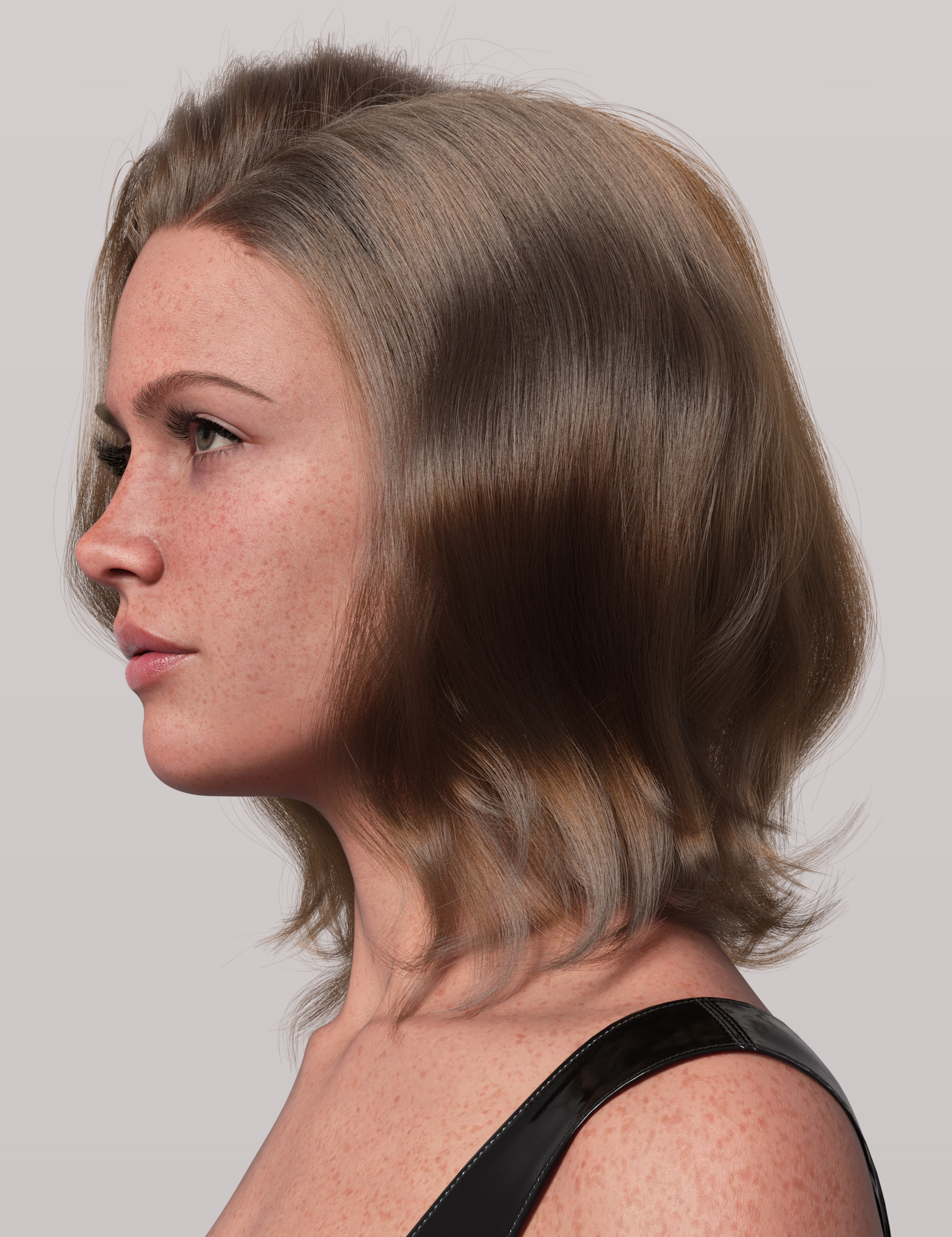 dForce Strand-Based Voluminous Wavy Bob Style Hair for Genesis 9 and 8 ...