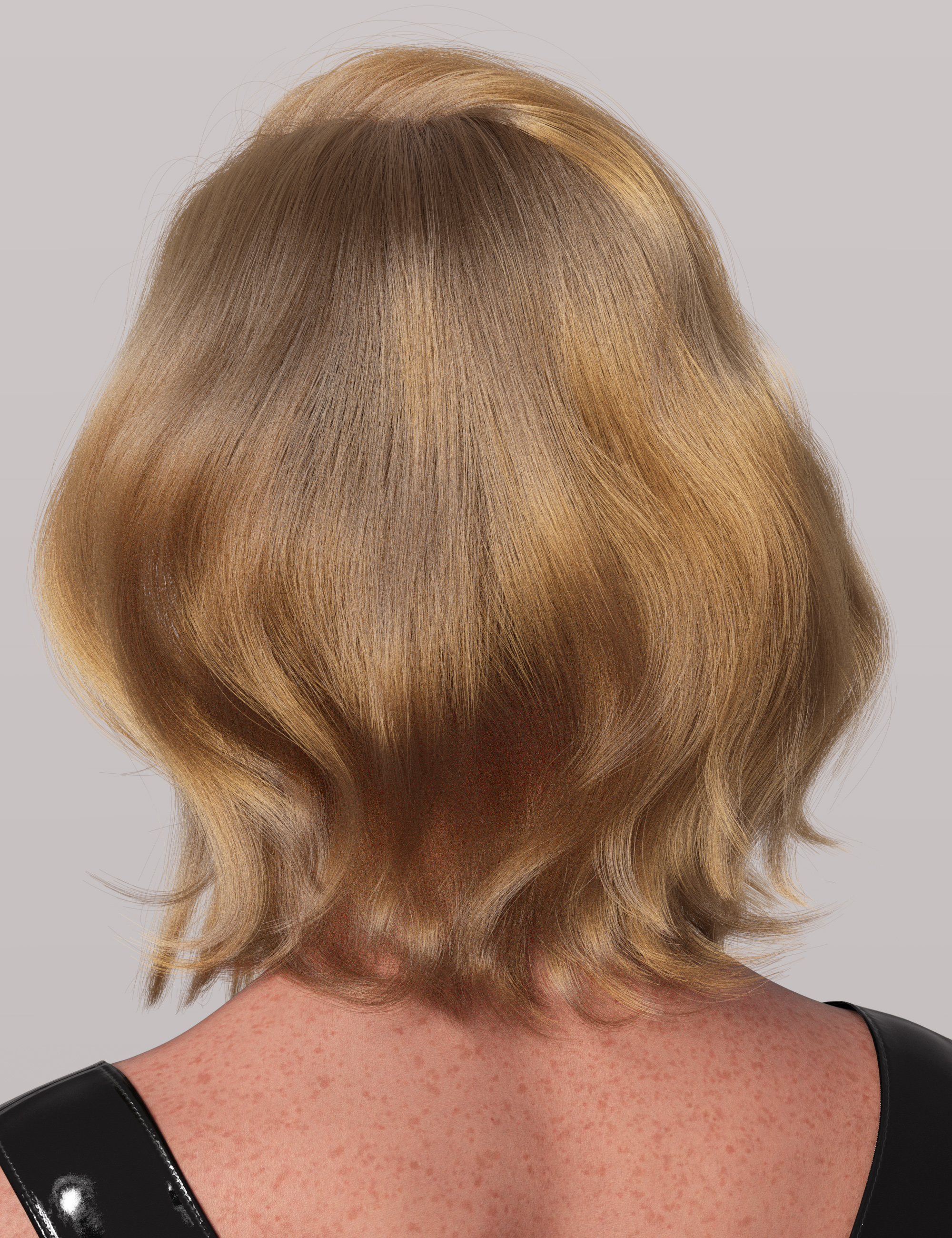 dForce Strand-Based Voluminous Wavy Bob Style Hair for Genesis 9 and 8 ...