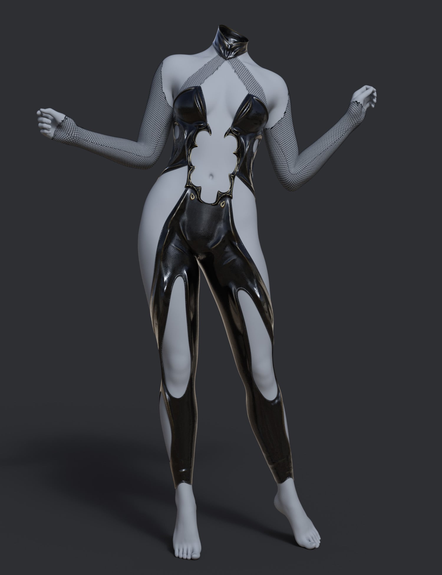 dForce Endless Void Bodysuit for Genesis 9 | Daz 3D
