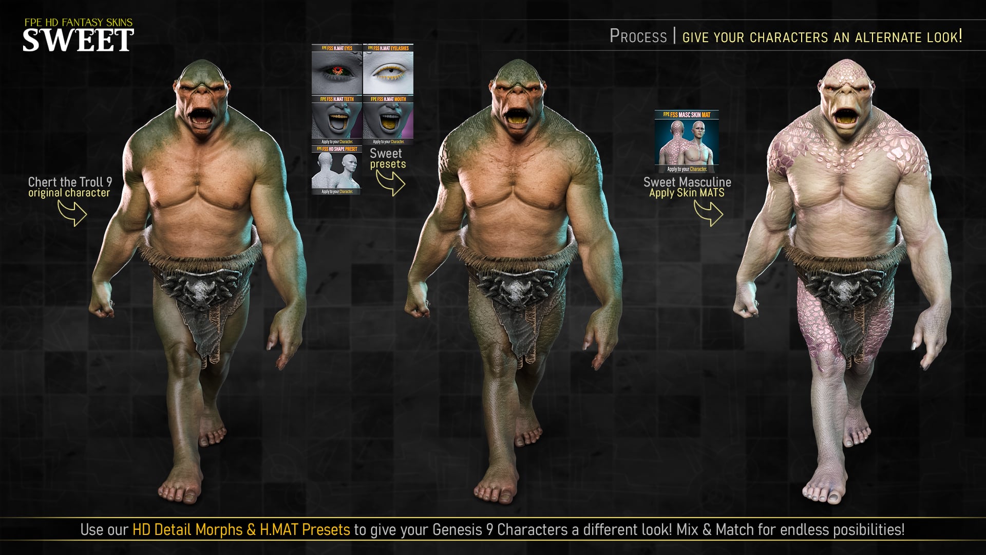 FPE Fantasy HD Skins Sweet for Genesis 9 | Daz 3D