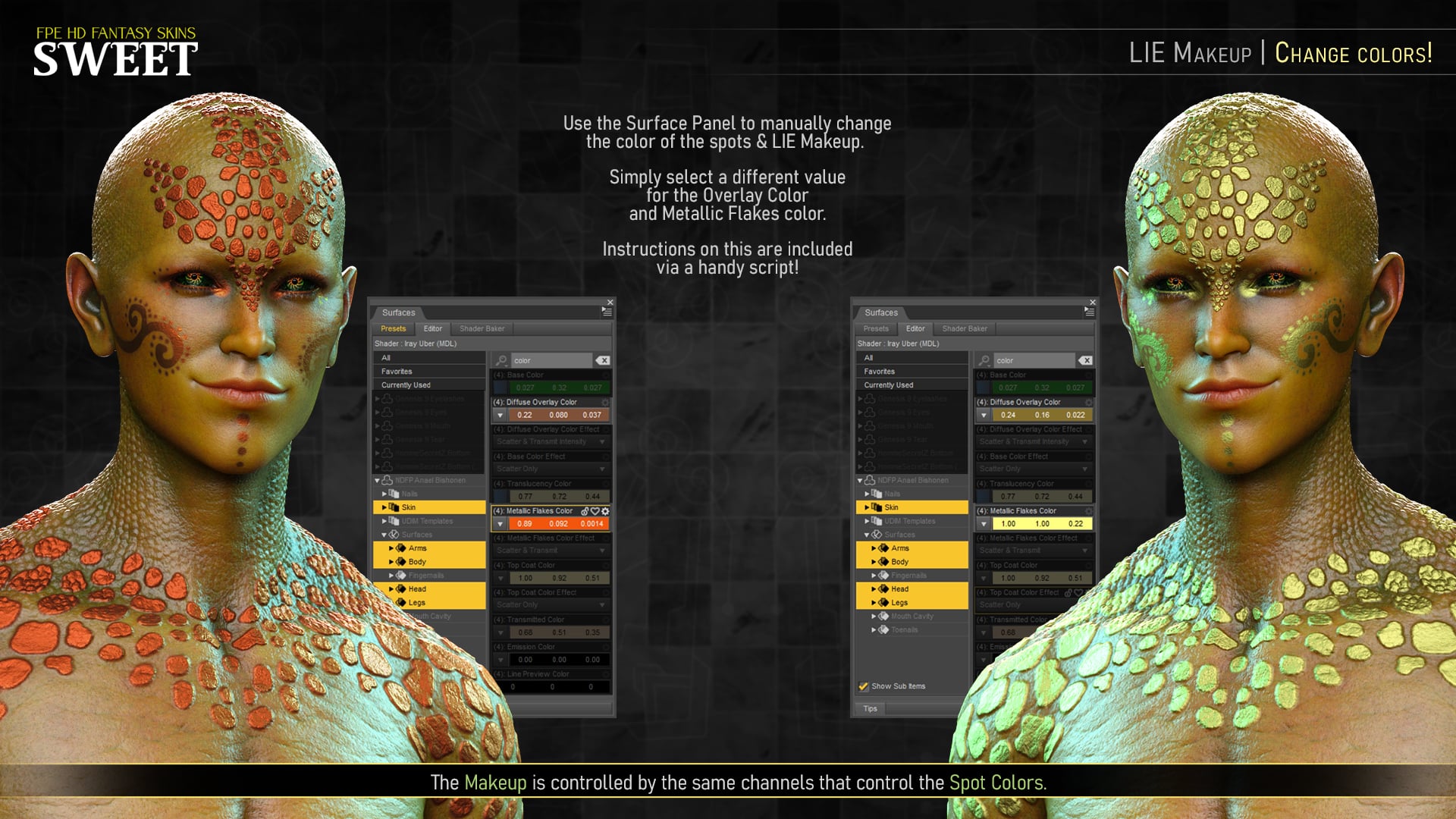 FPE Fantasy HD Skins Sweet for Genesis 9 | Daz 3D
