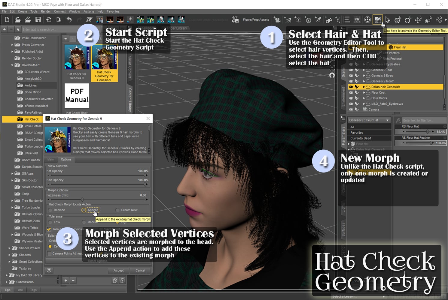 Hat Check for Genesis 9 | Daz 3D