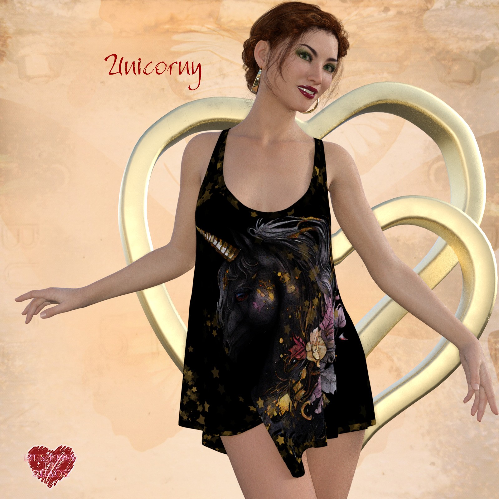 Free Fall for Missy Trapeze Tank | Daz 3D