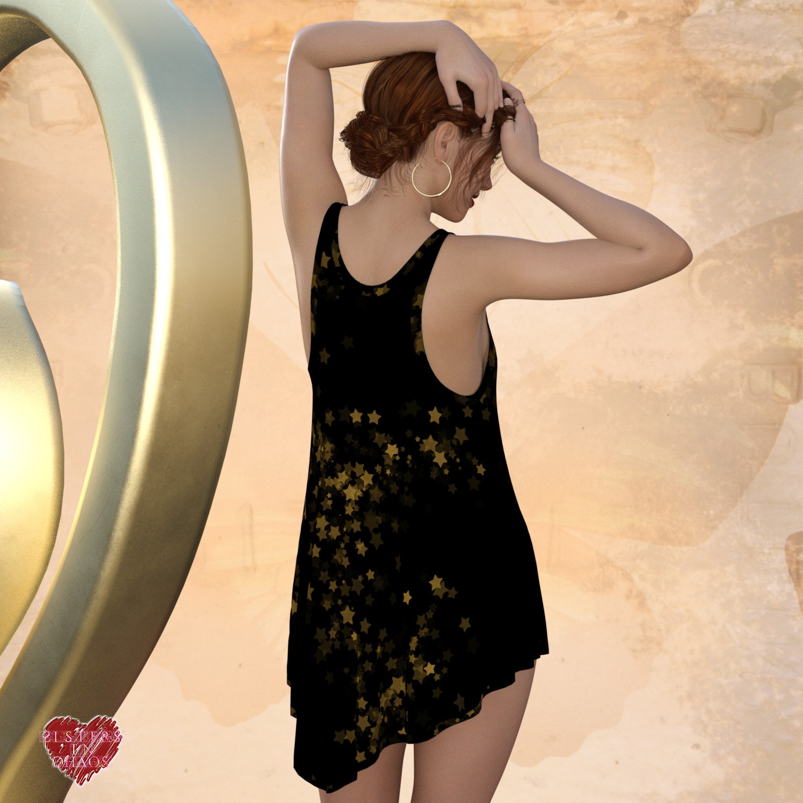 Free Fall for Missy Trapeze Tank | Daz 3D