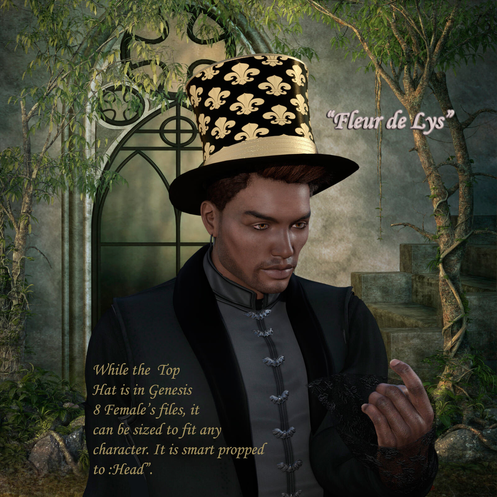 Top Hat for DS | Daz 3D