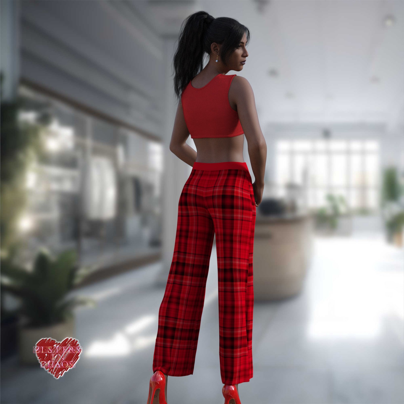 SIC Dot Palazzo Pants for G9 | Daz 3D