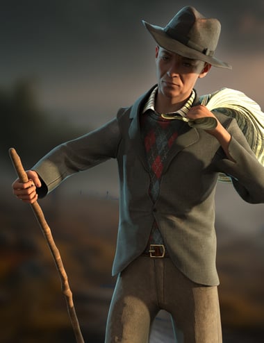 dForce Travelling Merchant Outfit for Genesis 9 | Daz 3D