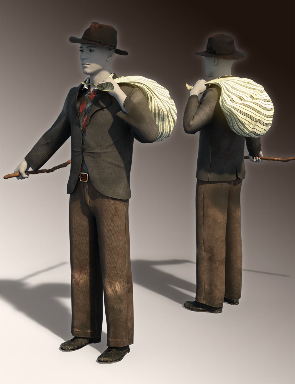 dForce Travelling Merchant Outfit for Genesis 9 | Daz 3D
