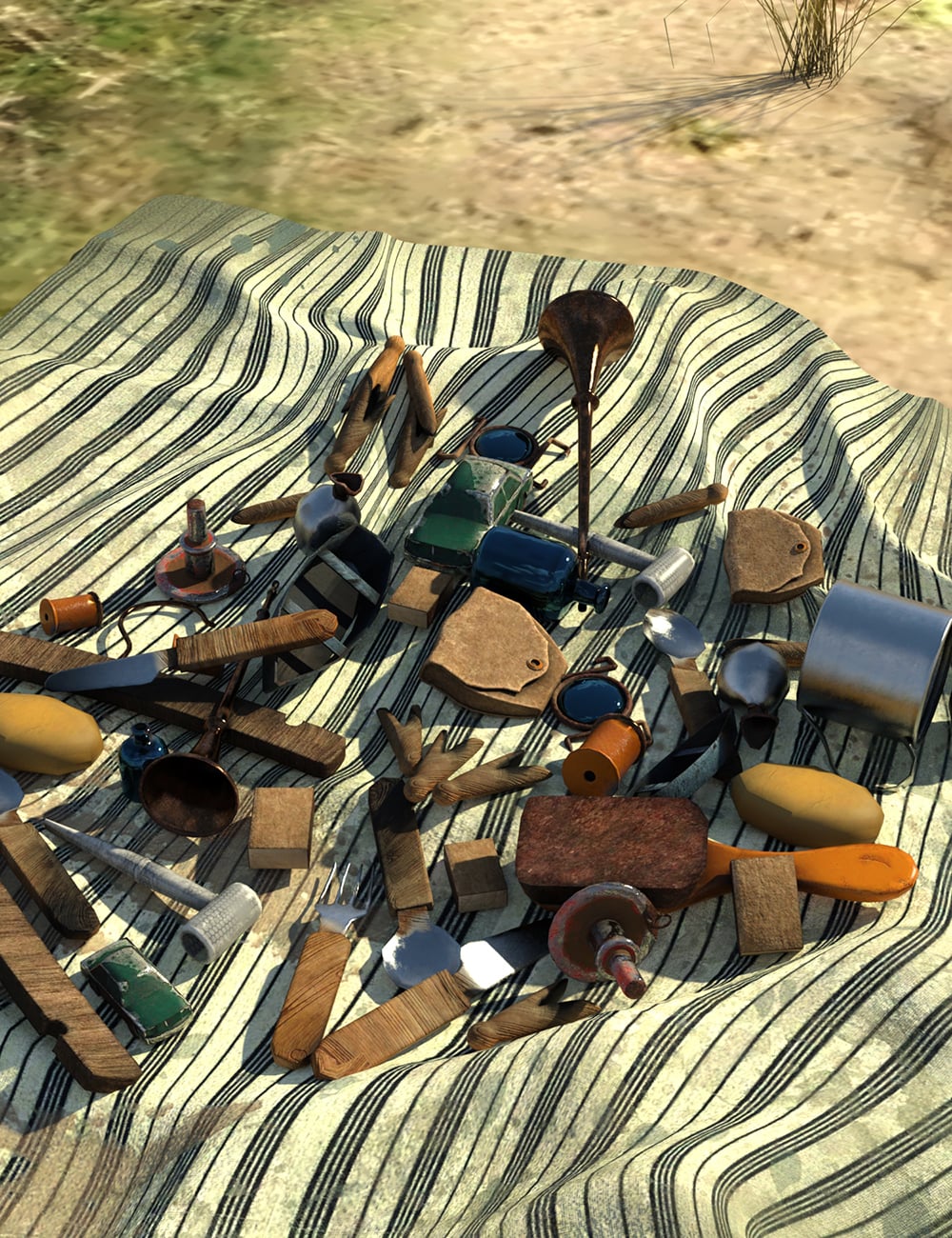 dForce Travelling Merchant Outfit for Genesis 9 | Daz 3D