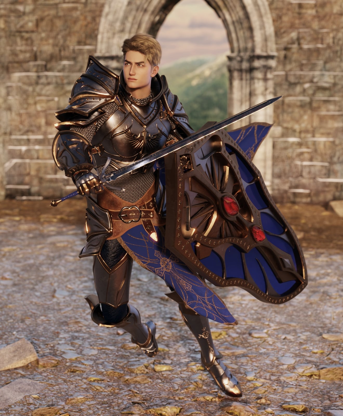 ZK dForce Agnus Dei Paladin Armor | Daz 3D