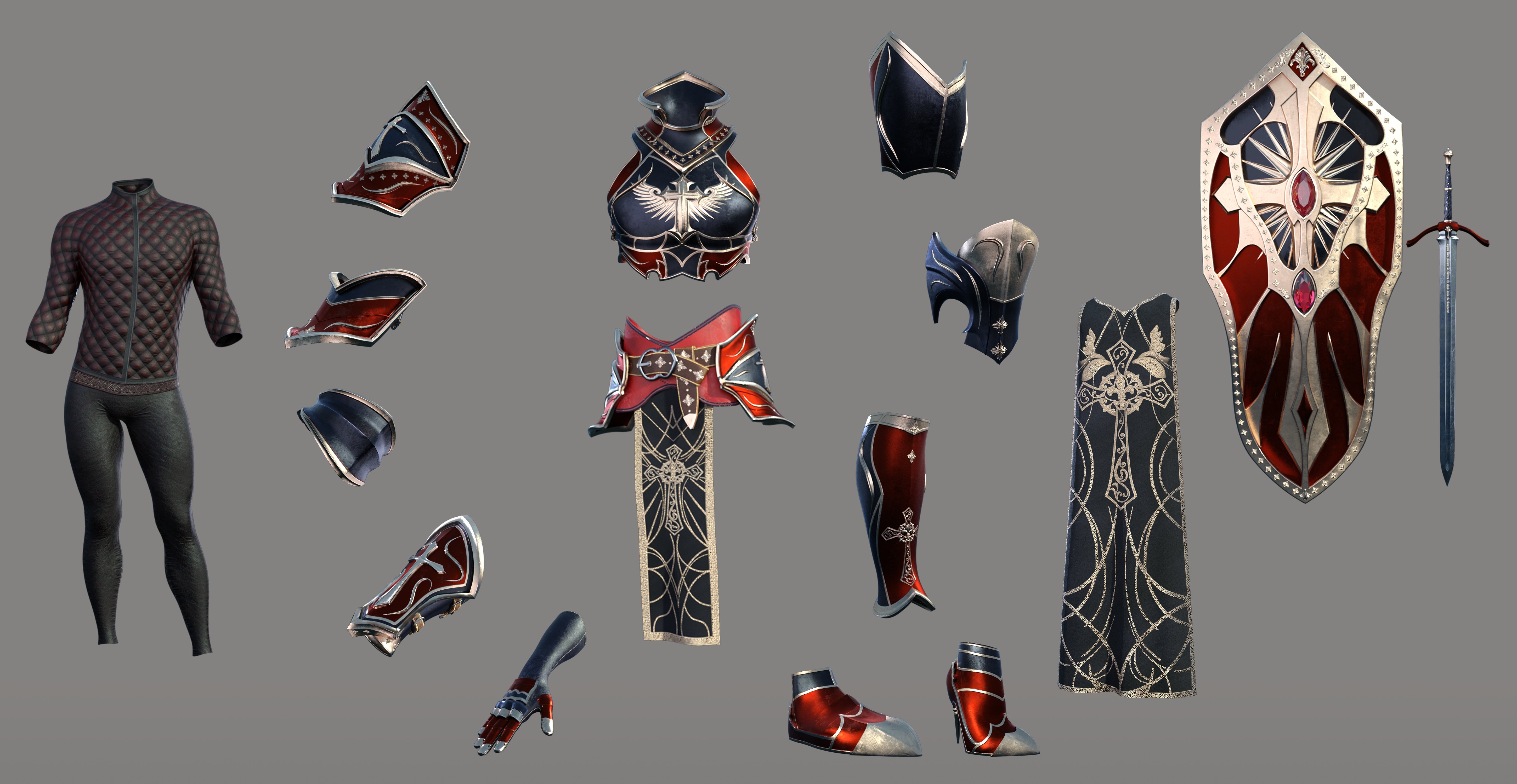 ZK dForce Agnus Dei Paladin Armor | Daz 3D