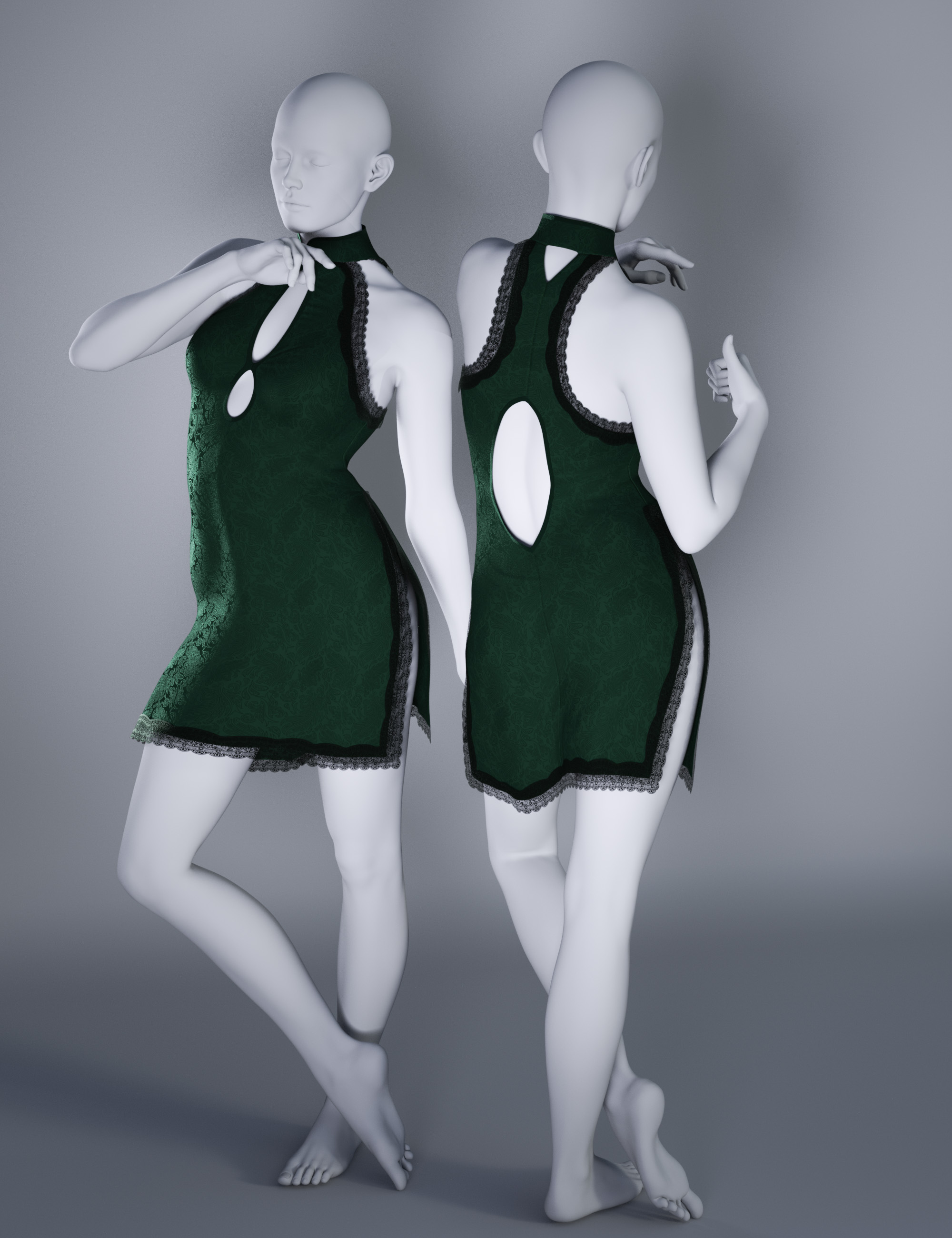 Sakuya HD Character, dForce Clothing and Pose Bundle for Genesis 9 | Daz 3D