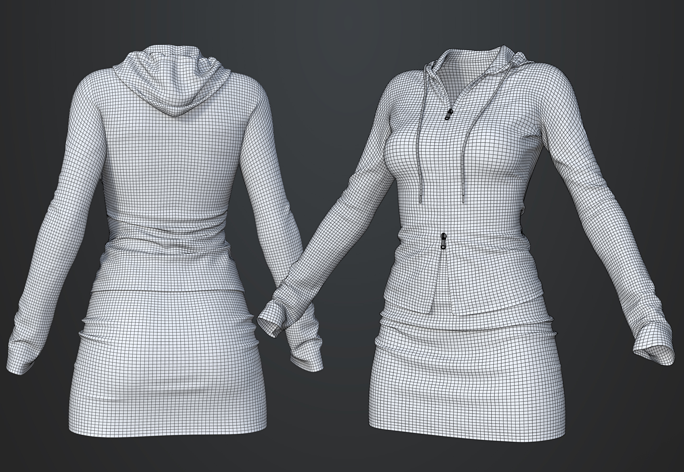 dForce SU Fall Style Suit for Genesis 9, 8.1, and 8 Female | Daz 3D