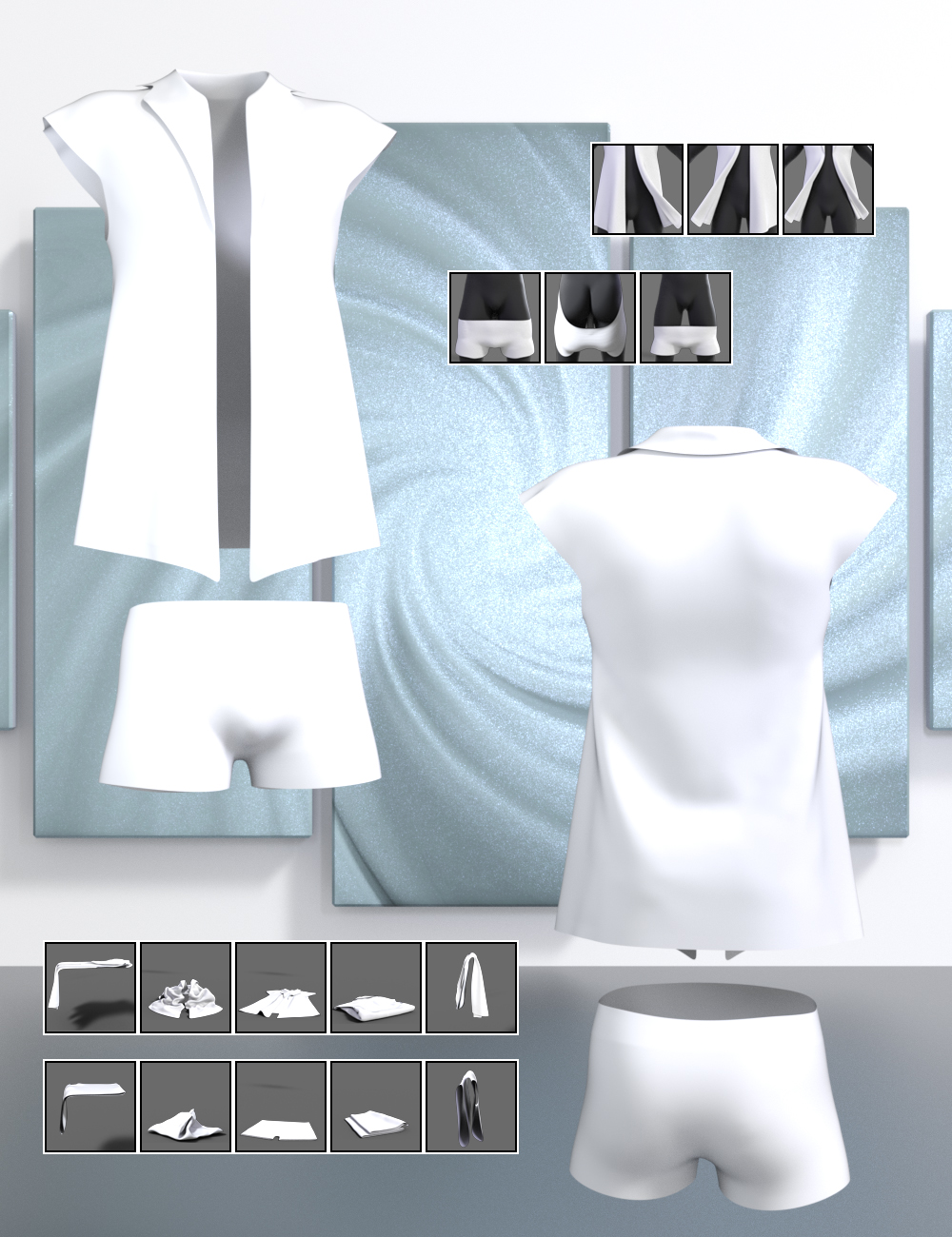 JMR dForce Multipurpose Costume for Genesis 9 and 8 Males | Daz 3D