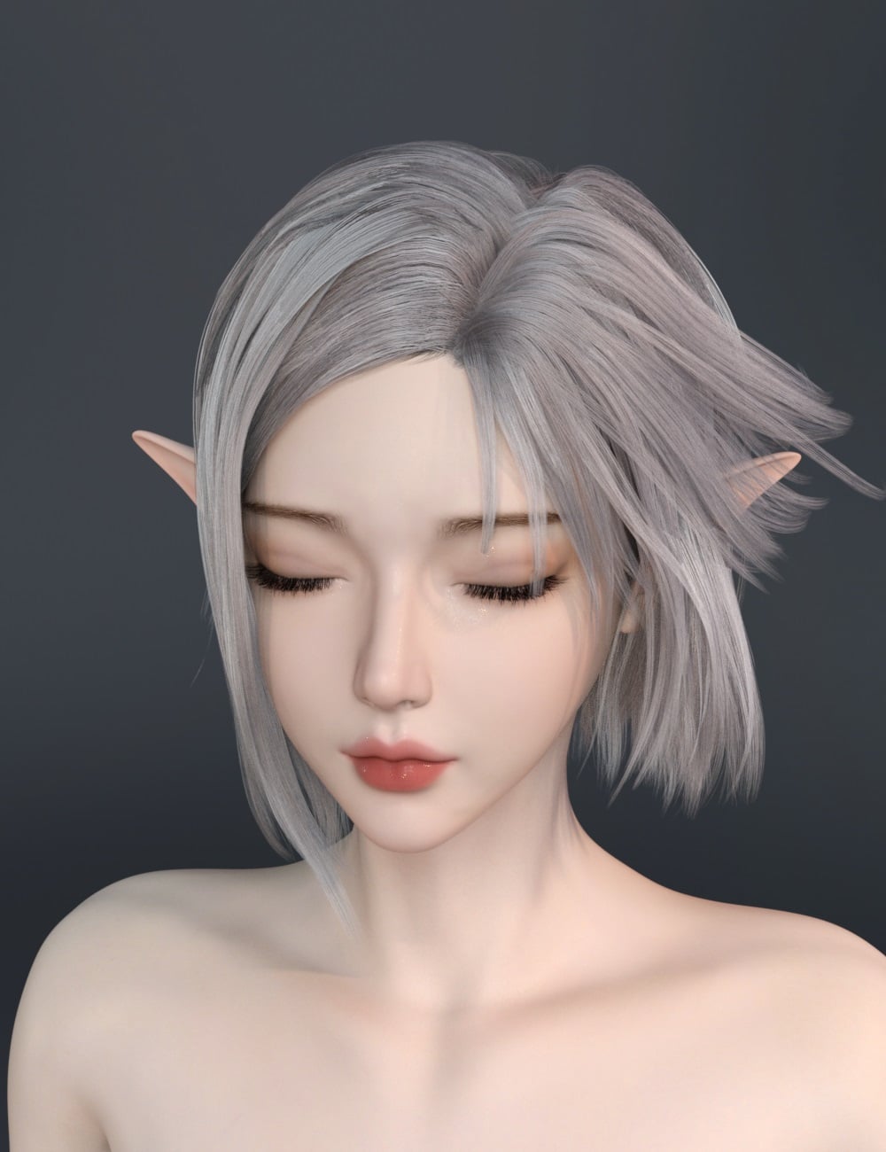 Noki Middle-Parted Bob Haircut & Noki Moonrise HD for Genesis 9 | Daz 3D