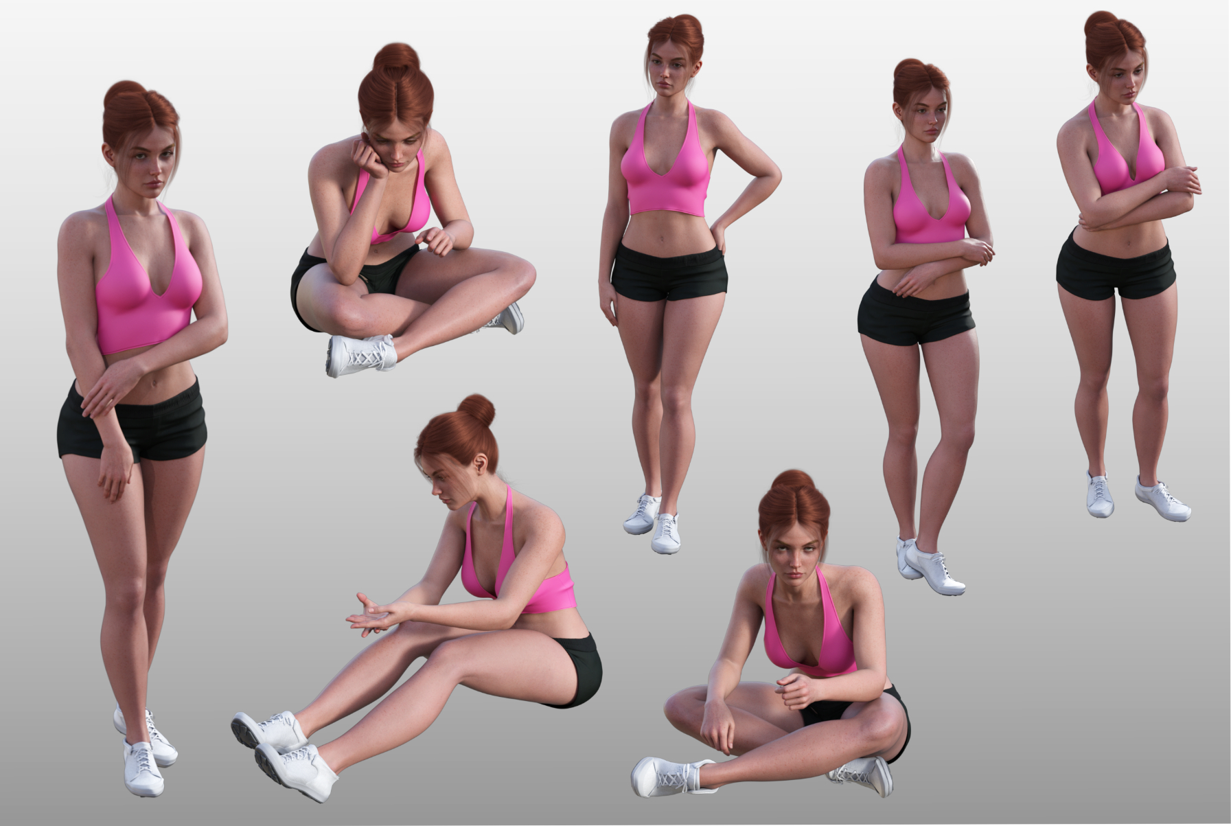 FG High School Poses | Daz 3D