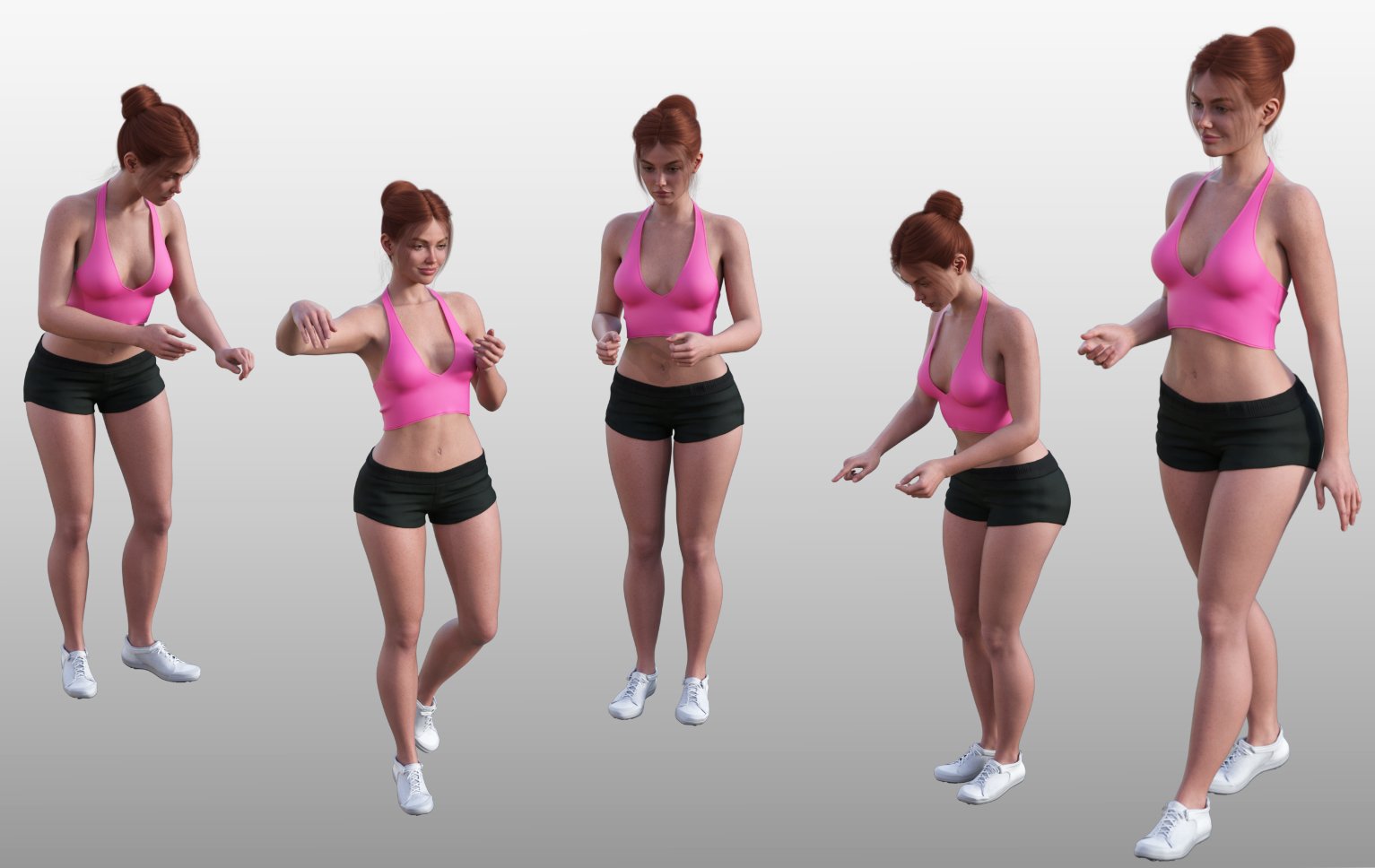 FG High School Poses | Daz 3D