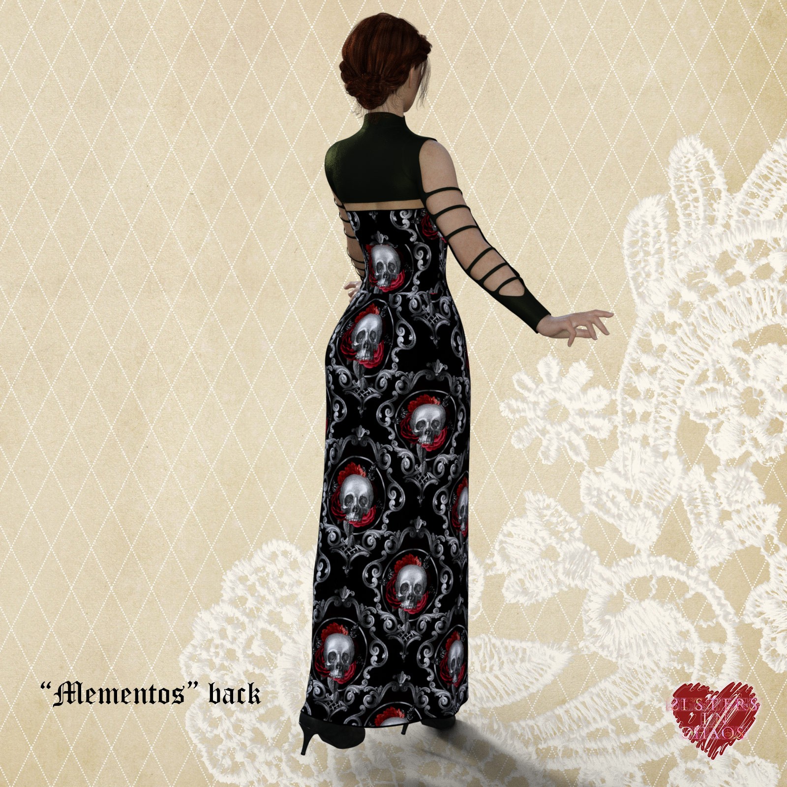 Moonlight Add-On for Gothic Dress 2 for Genesis 8xF | Daz 3D
