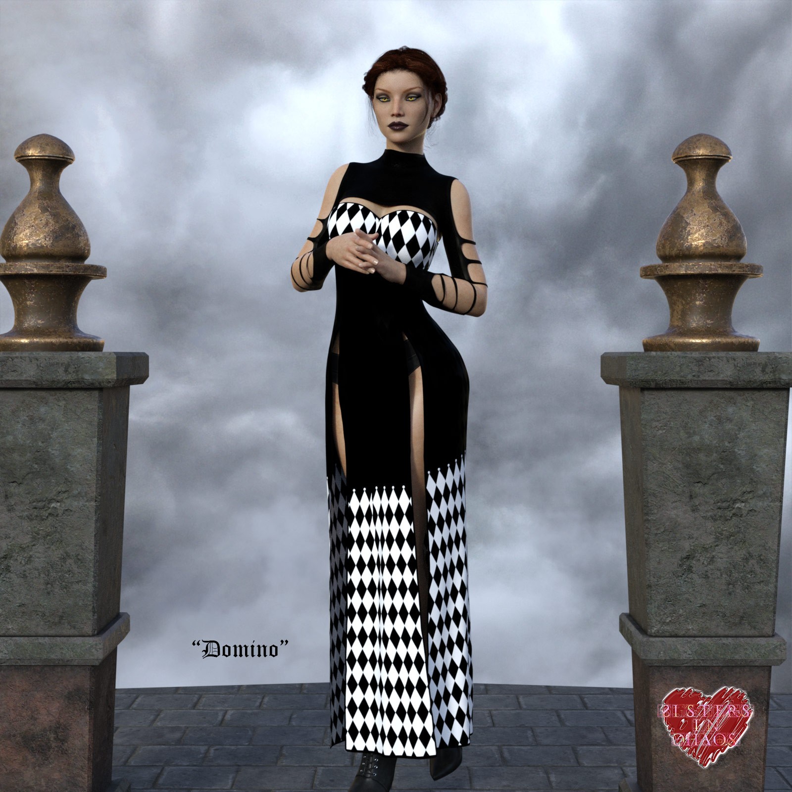 Moonlight Add-On for Gothic Dress 2 for Genesis 8xF | Daz 3D