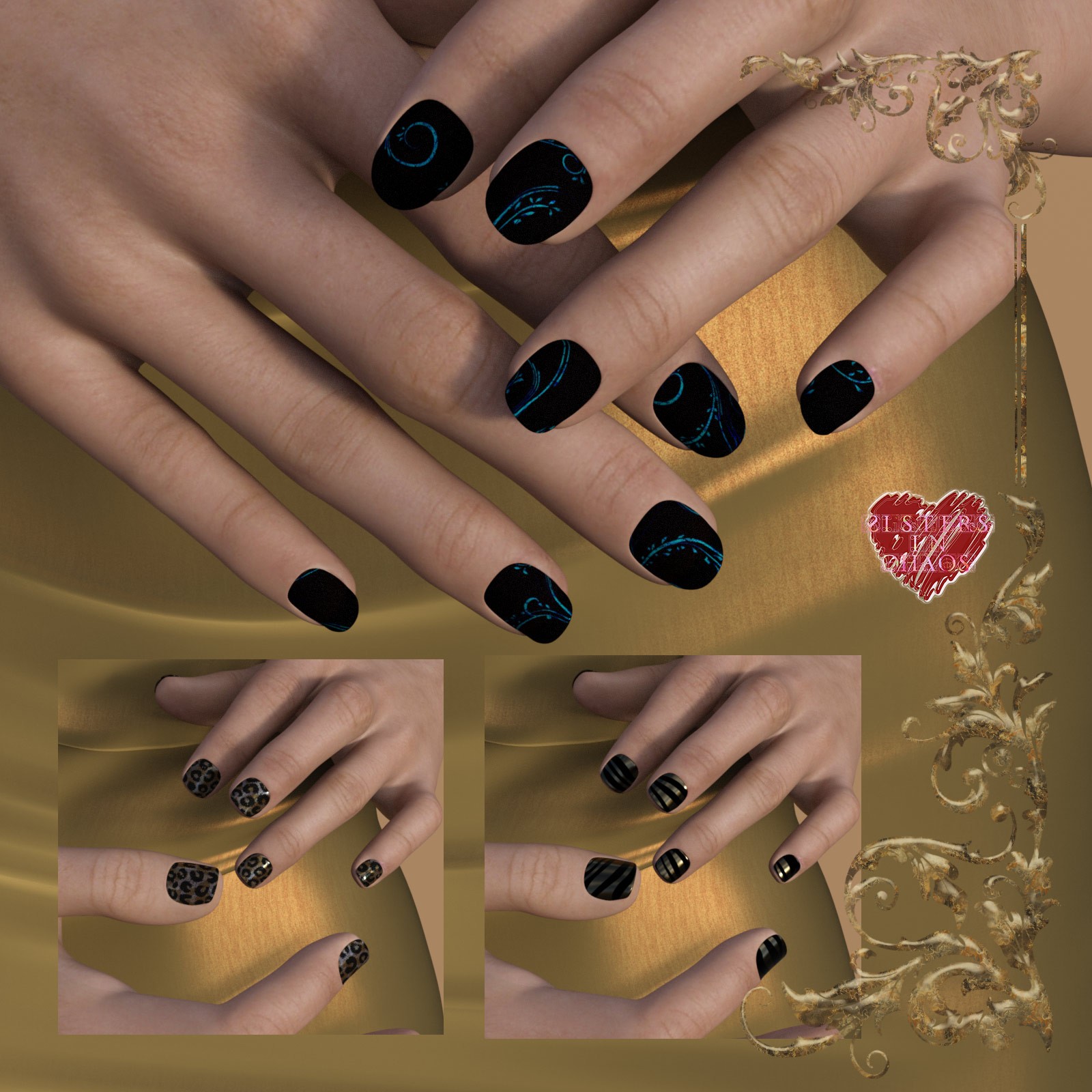 SIC Polished Nails for Genesis 8 and 8.1 | Daz 3D