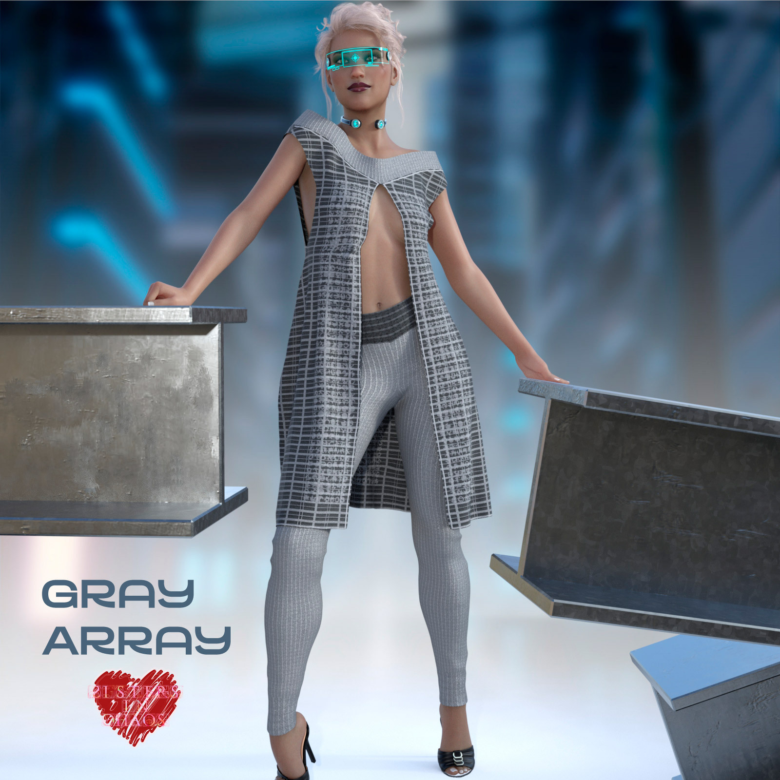 Science Add-On for Antje and ADarling's Rayne Outfit for G8F, G8.1 and G9 | Daz 3D