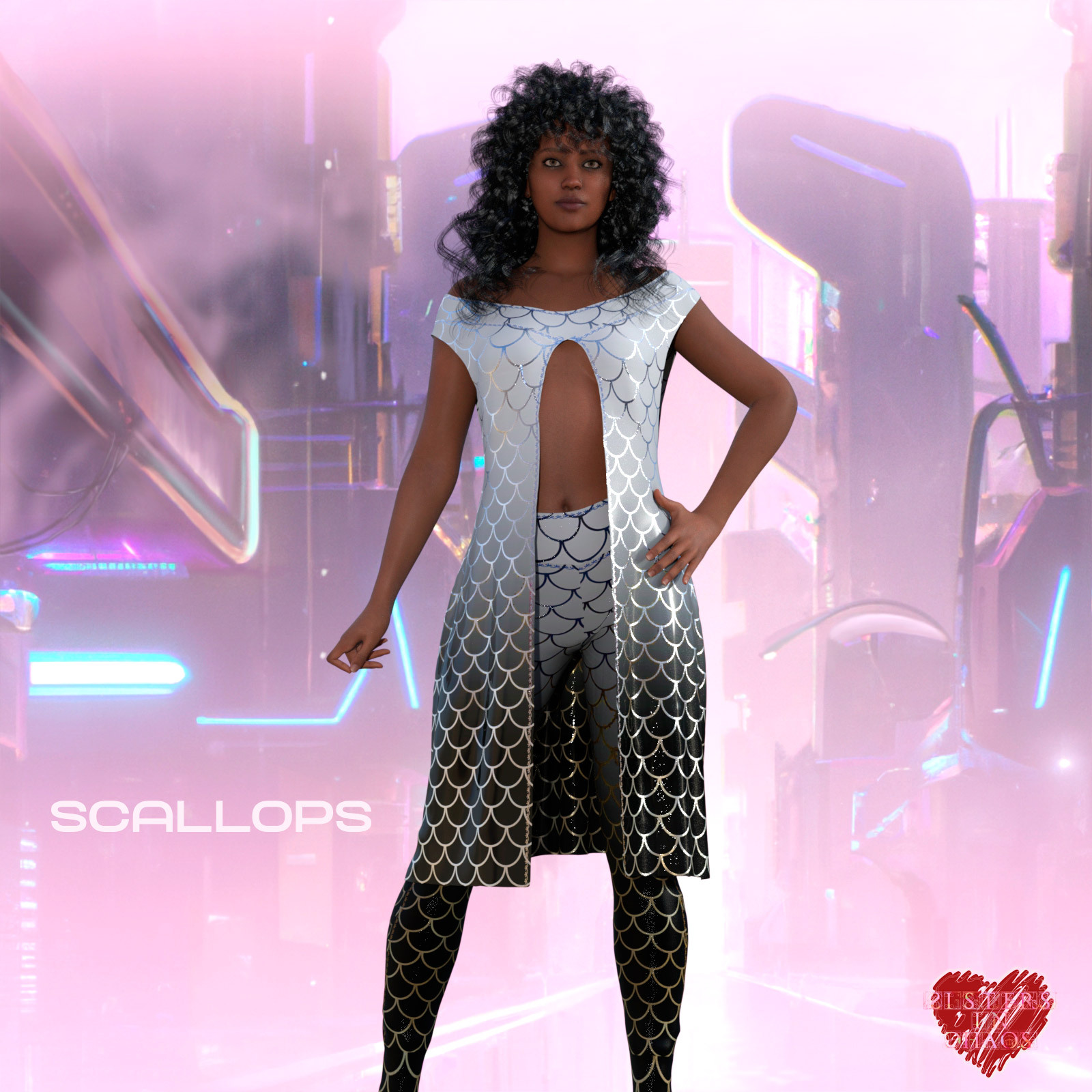 Science Add-On for Antje and ADarling's Rayne Outfit for G8F, G8.1 and G9 | Daz 3D
