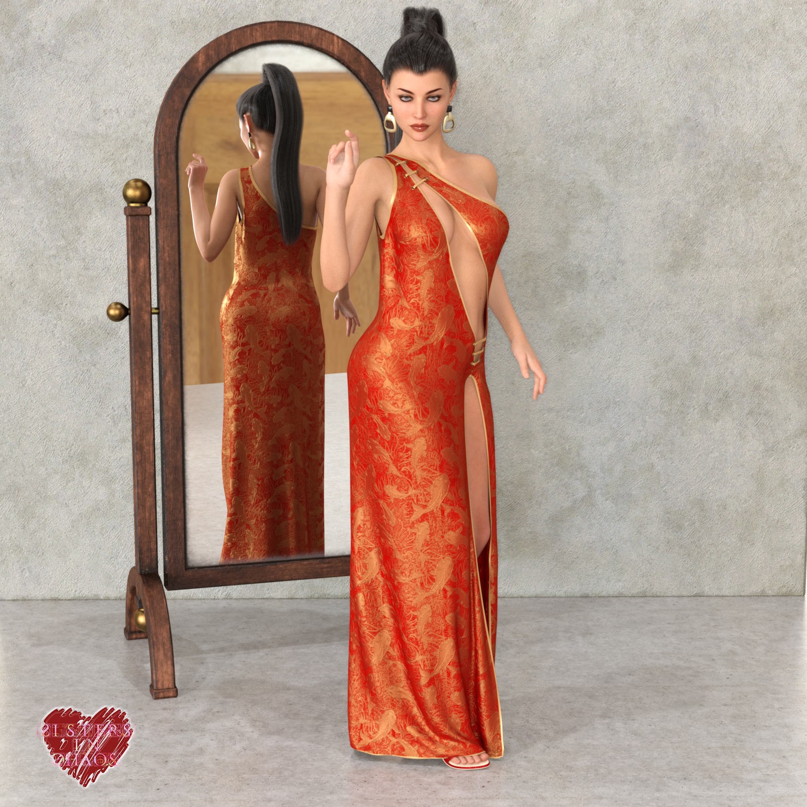 SIC Shine On for Lilith Gown G8xF | Daz 3D