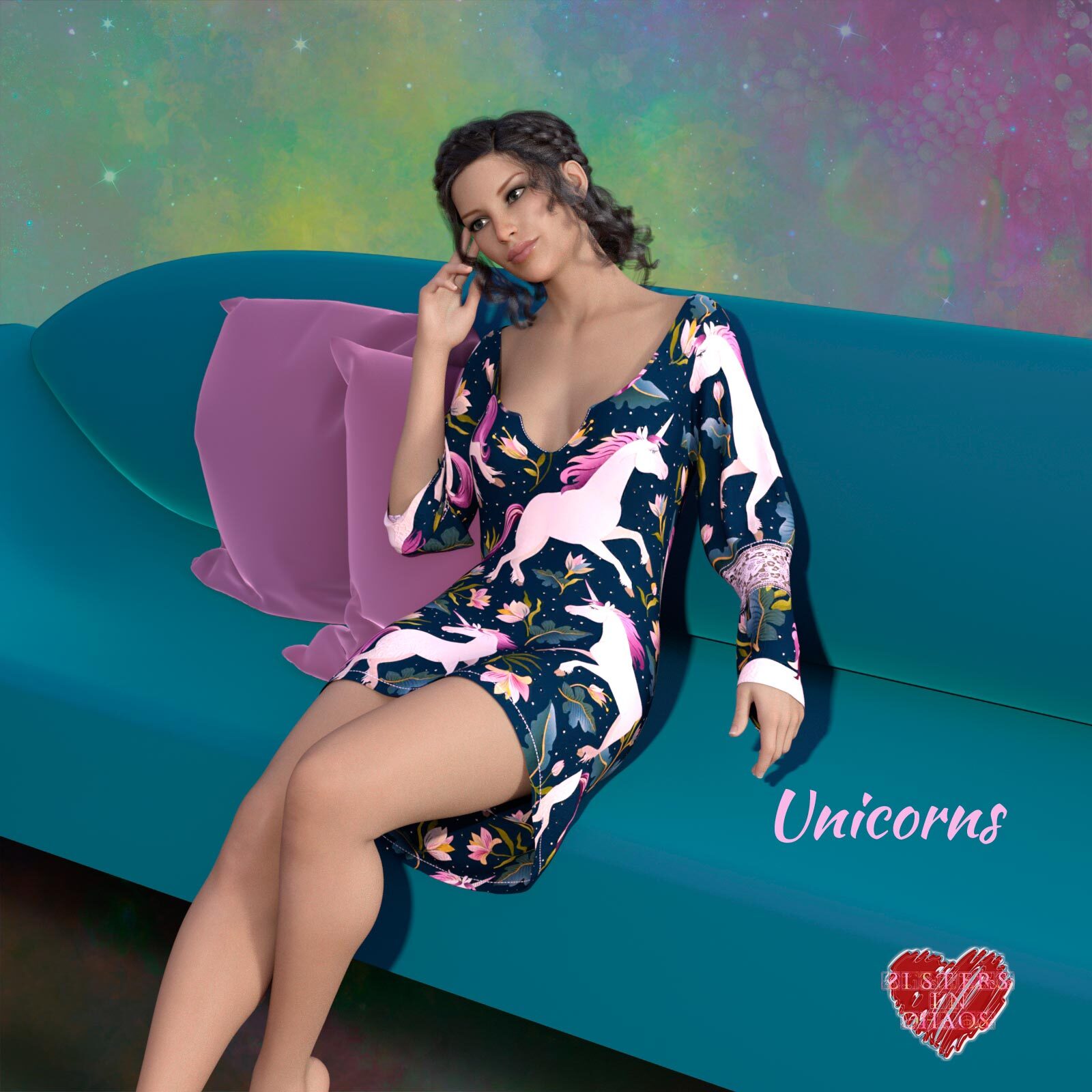 Snuggle Buddies for G8.x F for A97's Sleepware 2 | Daz 3D