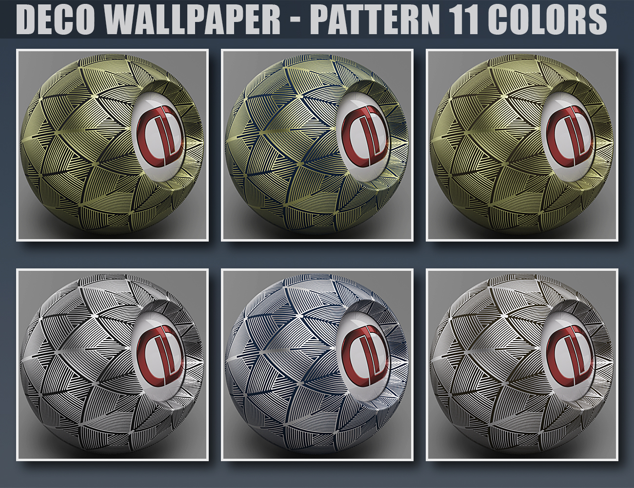 DD PBR Deco Wallpaper Shaders for Iray Vol 3 | Daz 3D
