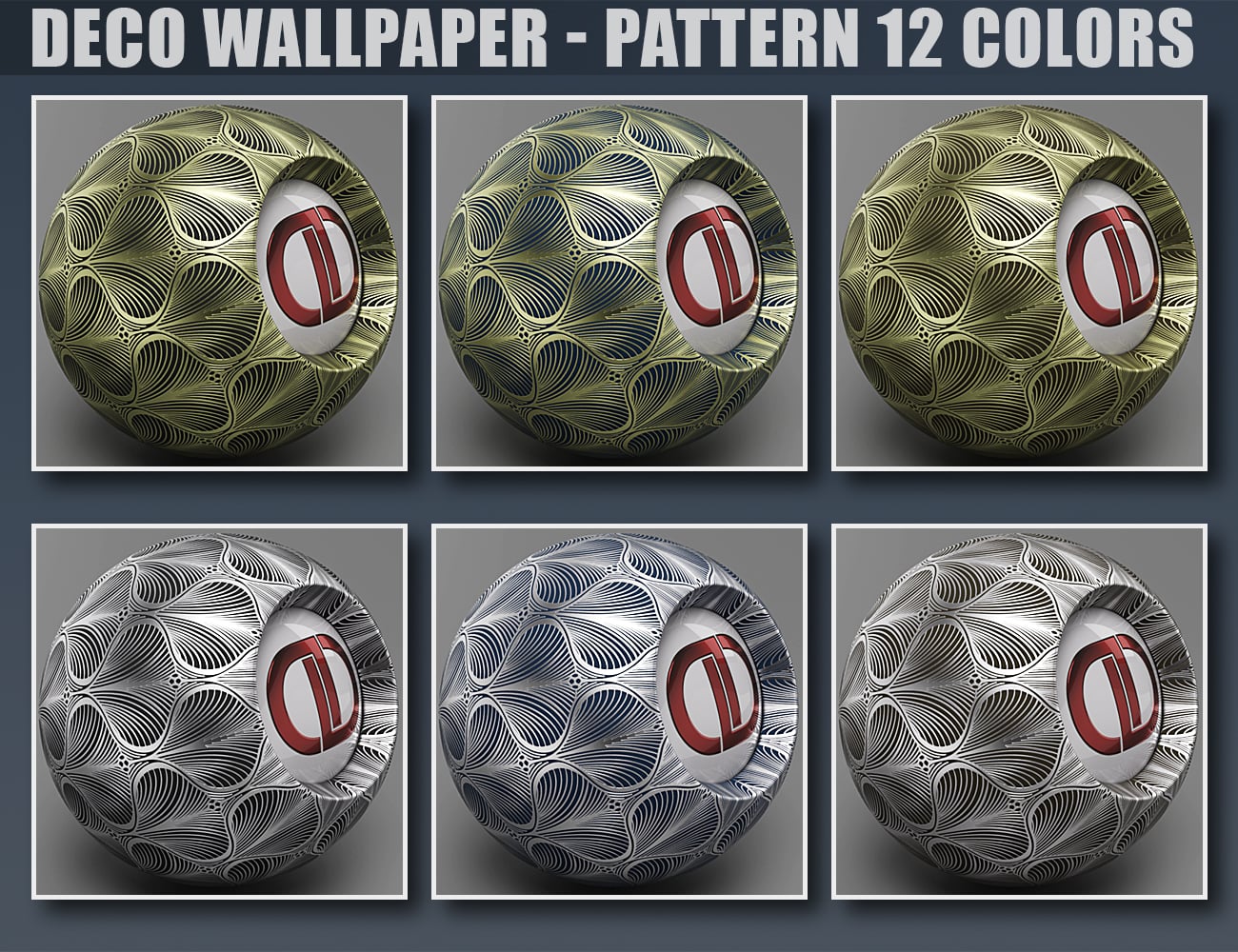 DD PBR Deco Wallpaper Shaders for Iray Vol 3 | Daz 3D