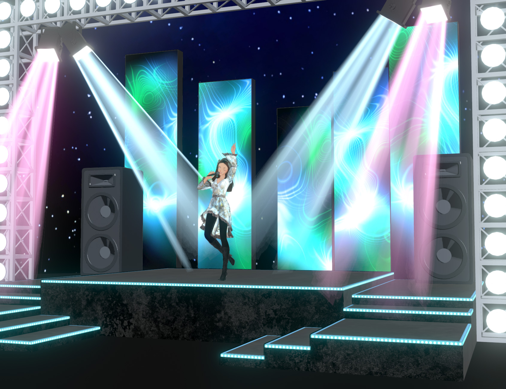 Toon Stage Construction Kit | Daz 3D