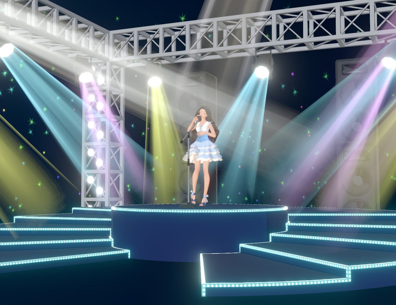 Toon Stage Construction Kit | Daz 3D