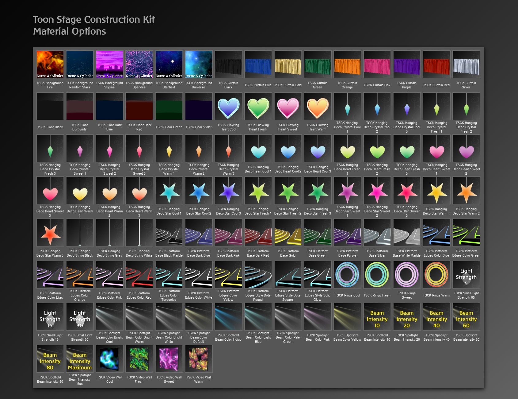 Toon Stage Construction Kit | Daz 3D