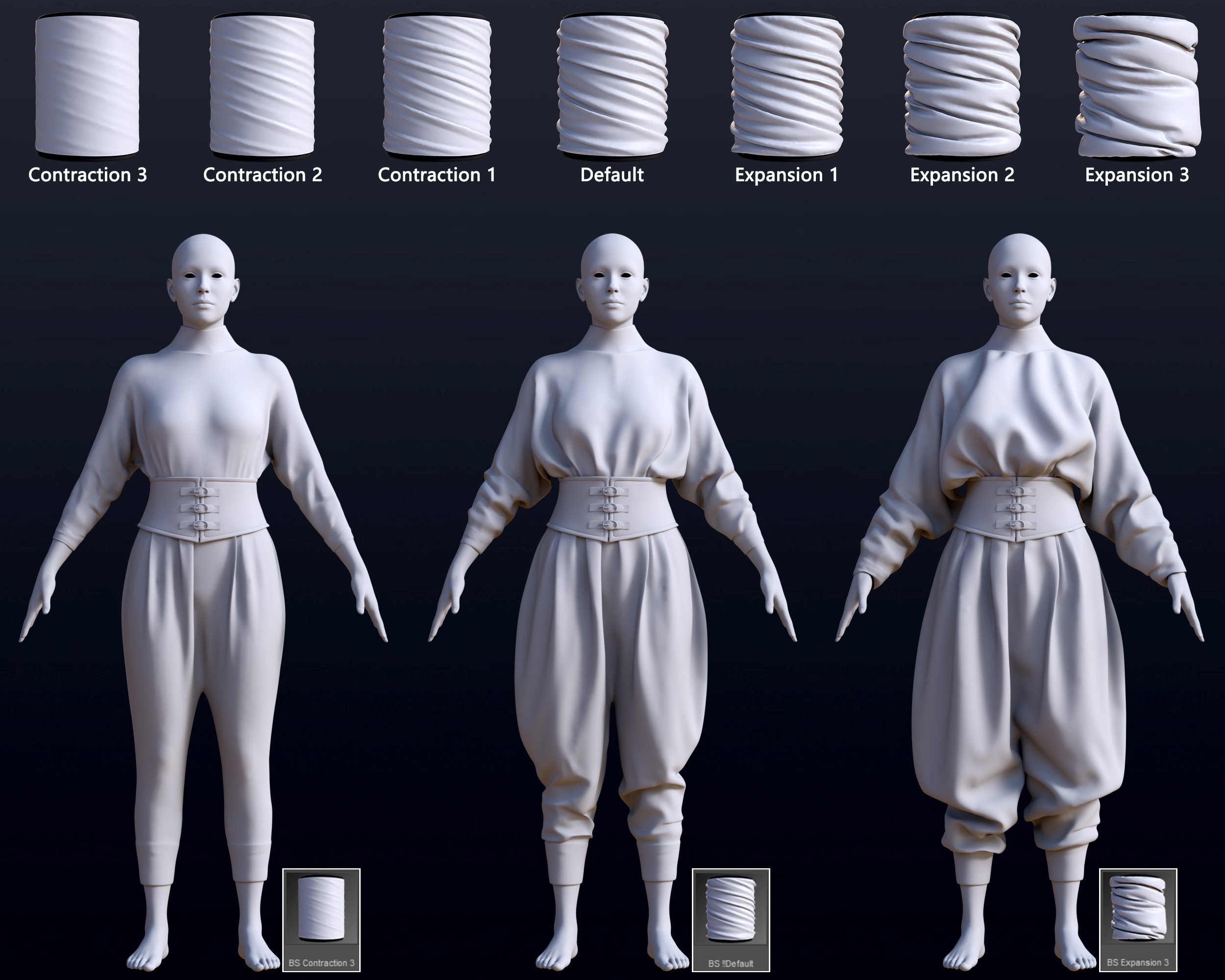 BS dForce Cloth Simulation Shaders | Daz 3D