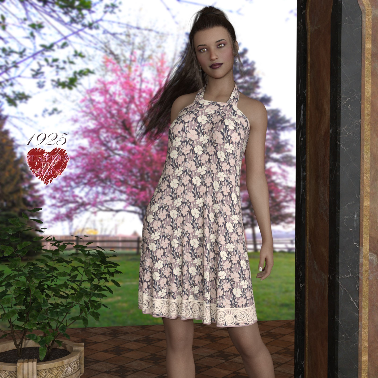 Zephyr d-force Dress for Genesis 8xFemale | Daz 3D