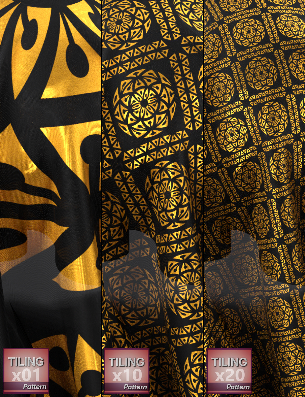 MMX Exotic Metallic Patterns 02 for Iray | Daz 3D