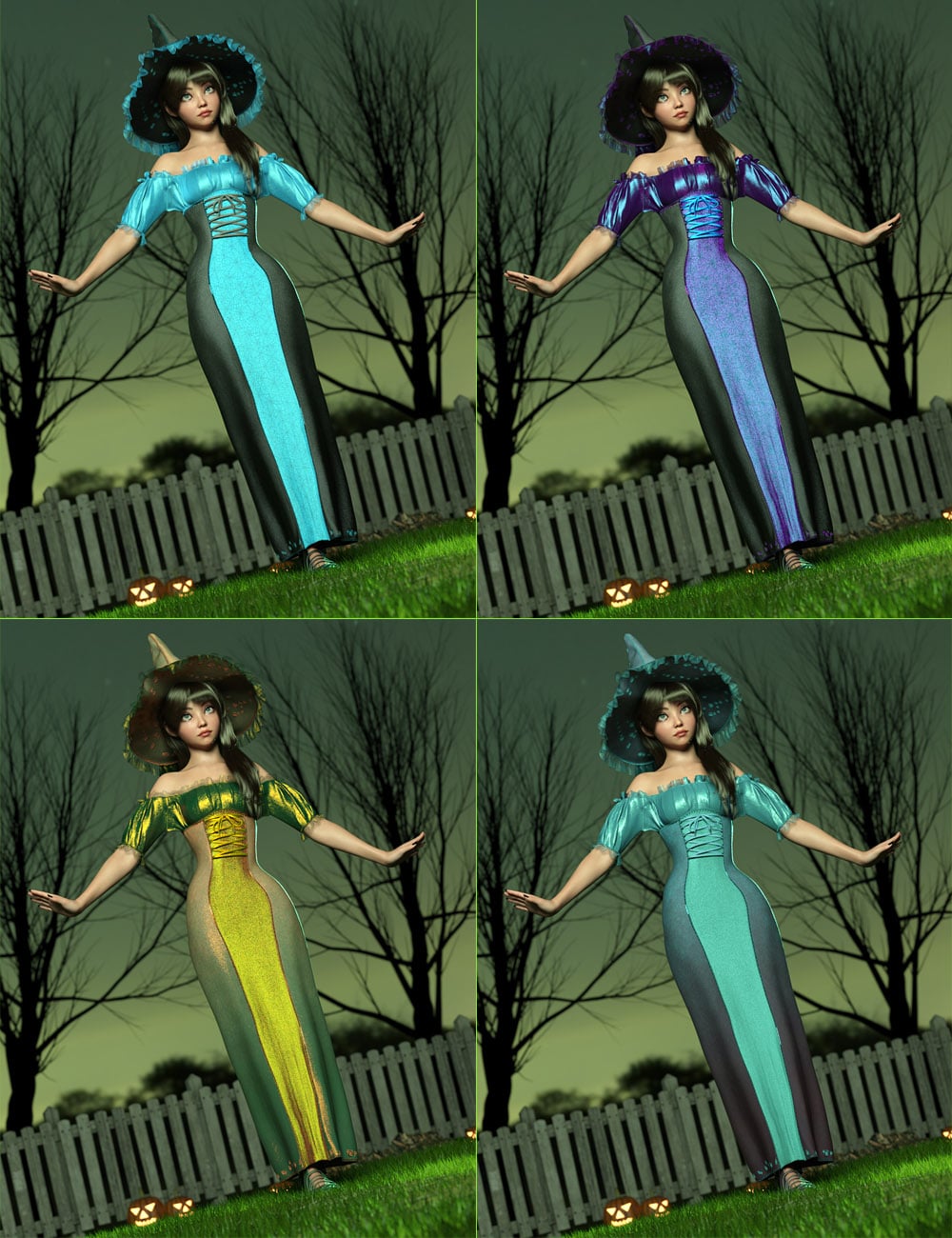 dForce Willow Whimsey Outfit for Genesis 9 | Daz 3D