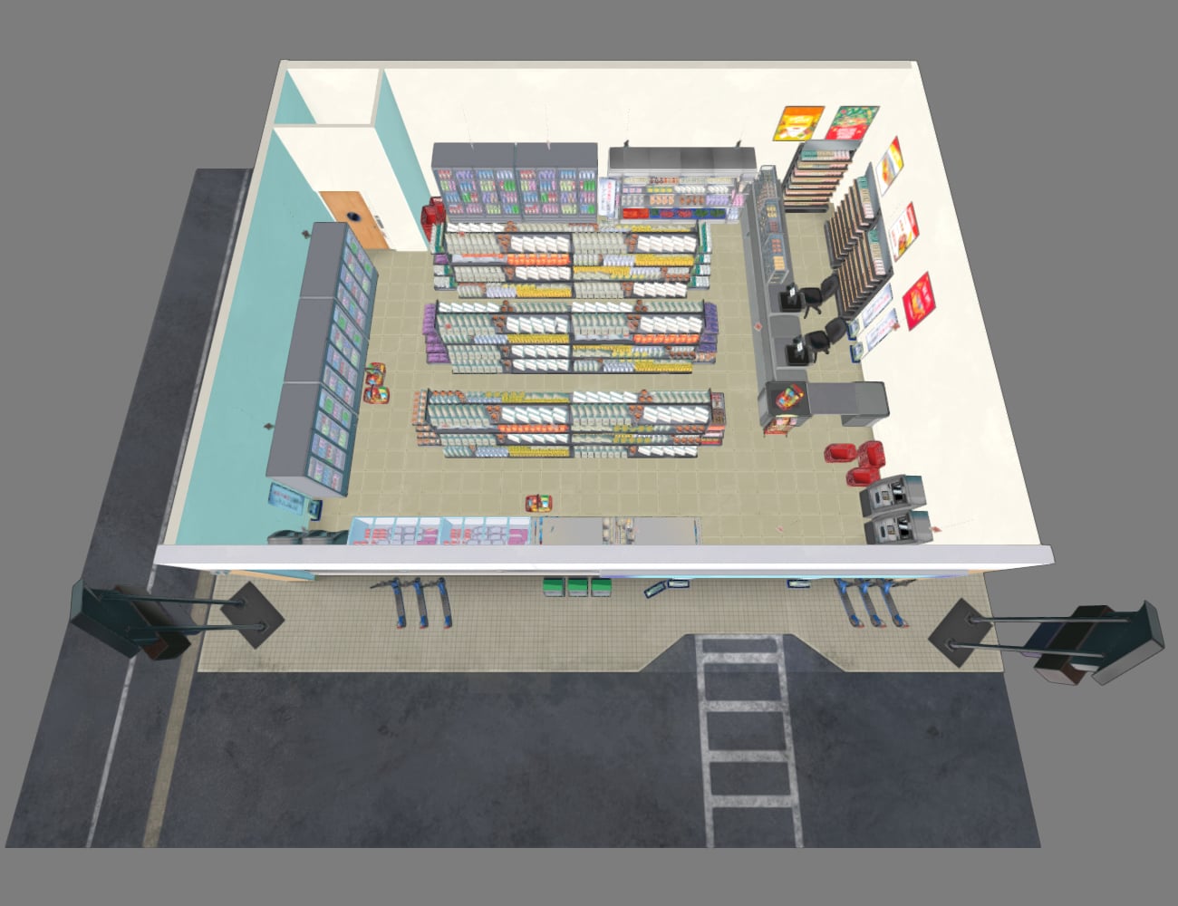 XI Anime Convenience Store | Daz 3D