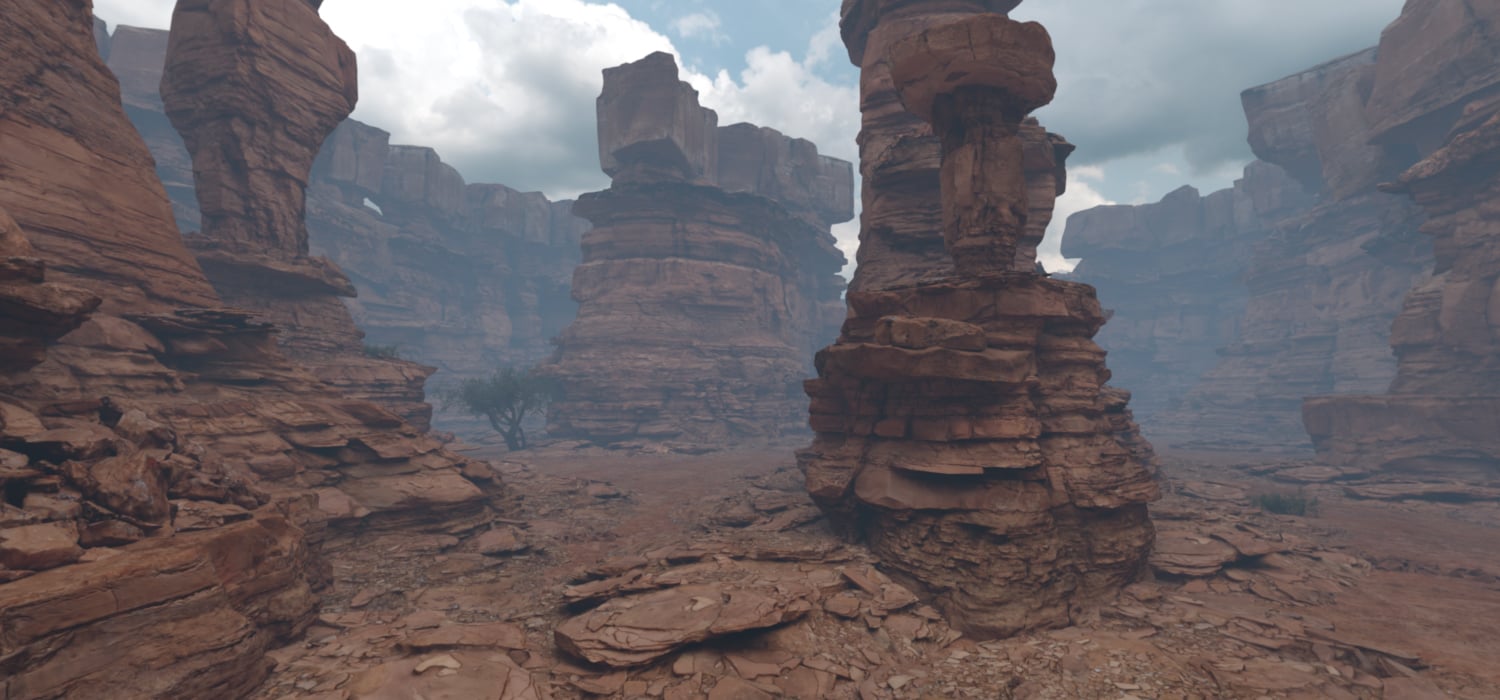 34 HDRIs Canyon Cloudy | Daz 3D