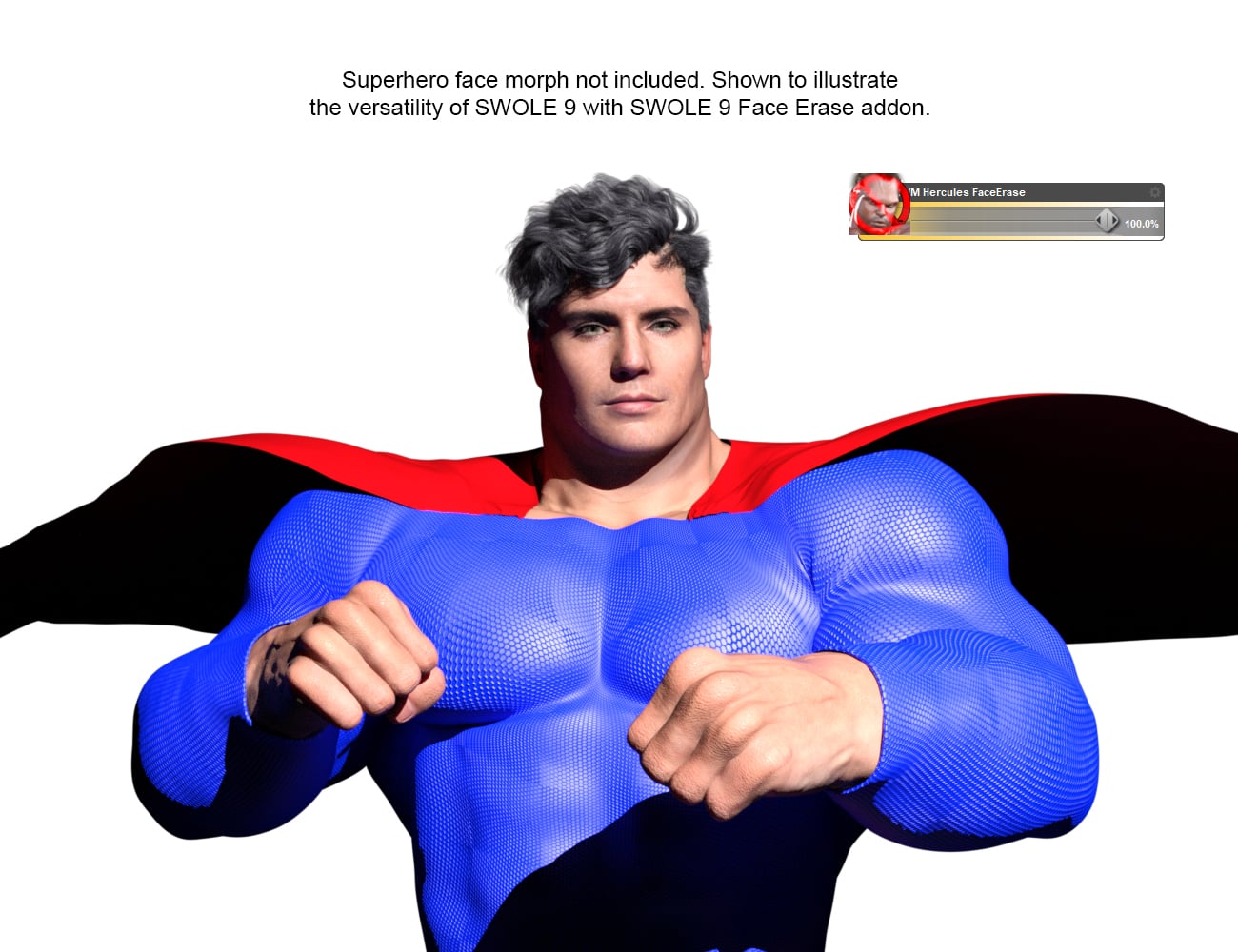 SWOLE 9 Face Erase | Daz 3D