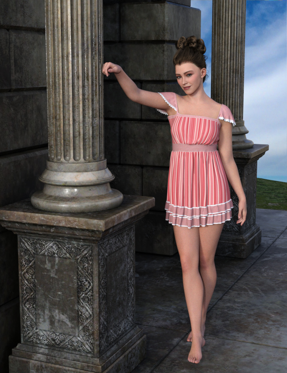 SIC dForce Wren Dress for Genesis 9 | Daz 3D
