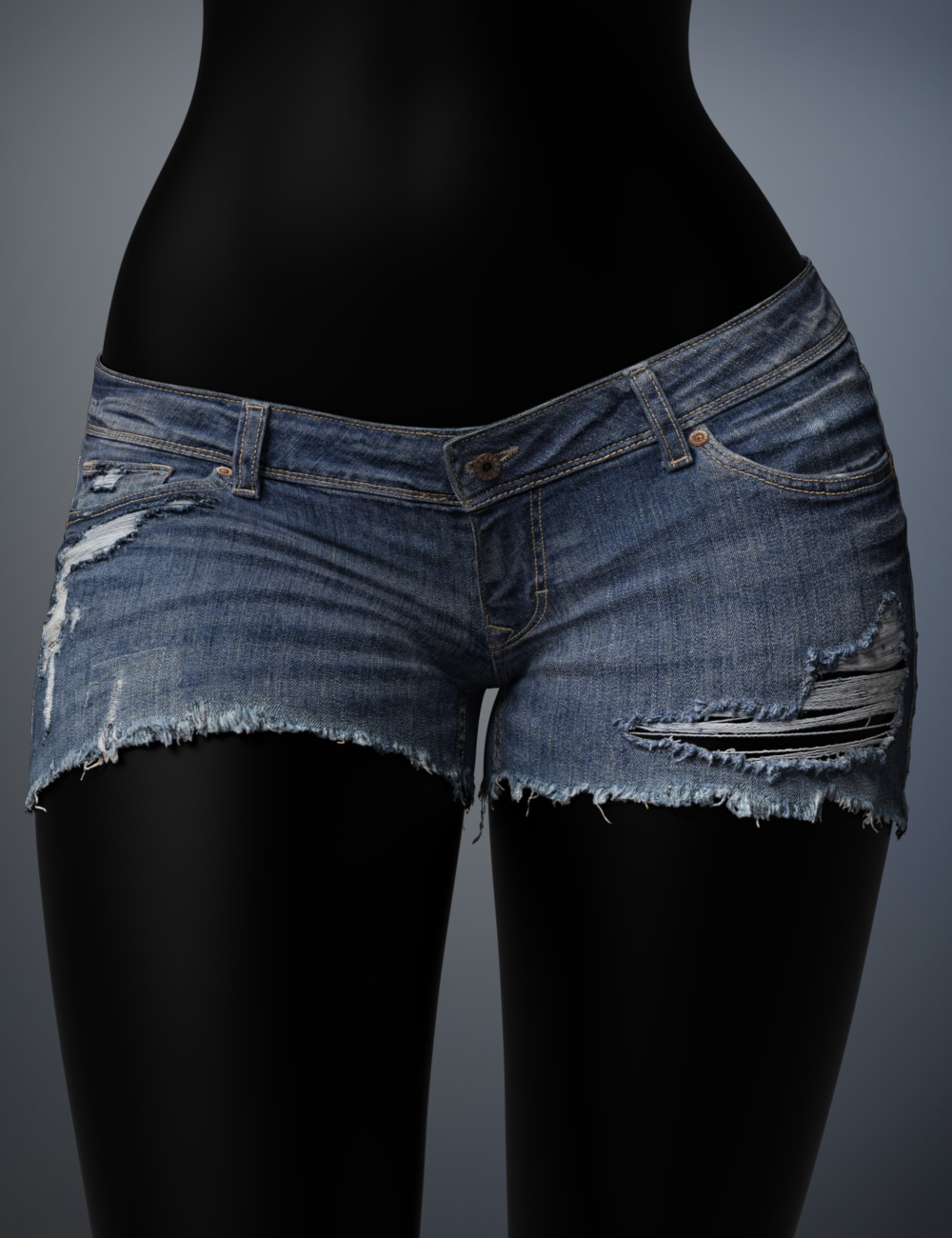 Ripped Shorts 2 for Genesis 9 | Daz 3D