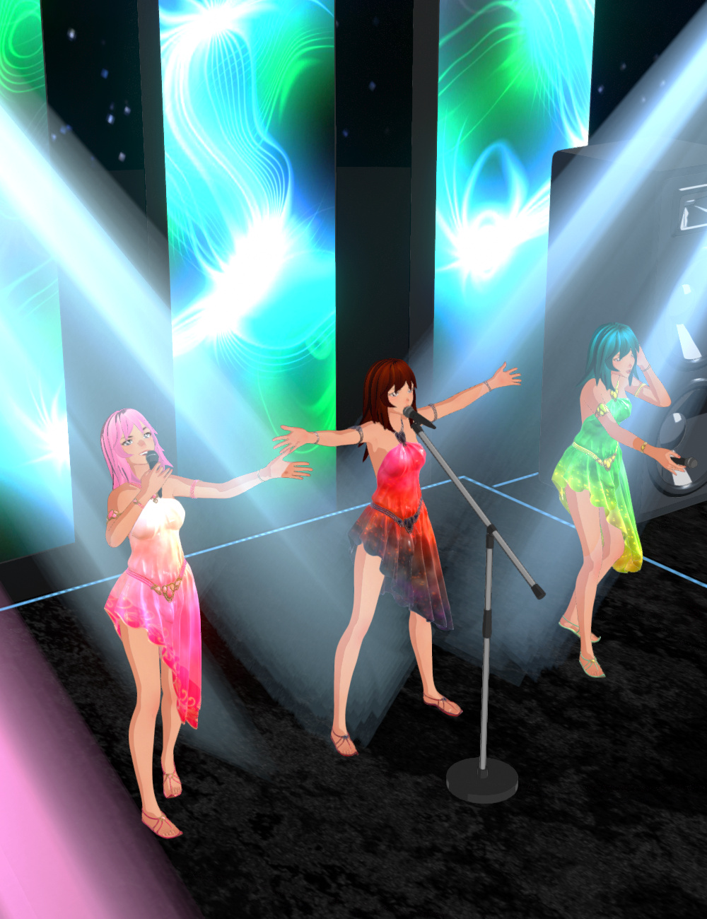 Poses For Toon Stage Construction Kit | Daz 3D