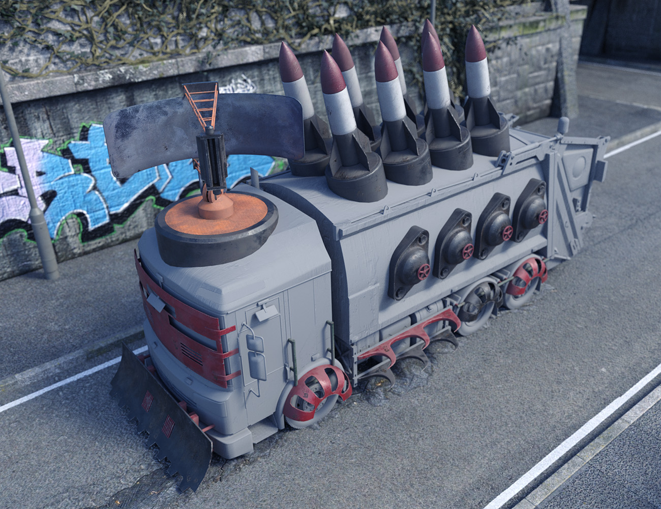 Apocalyptic Bin Lorry Add On | Daz 3D